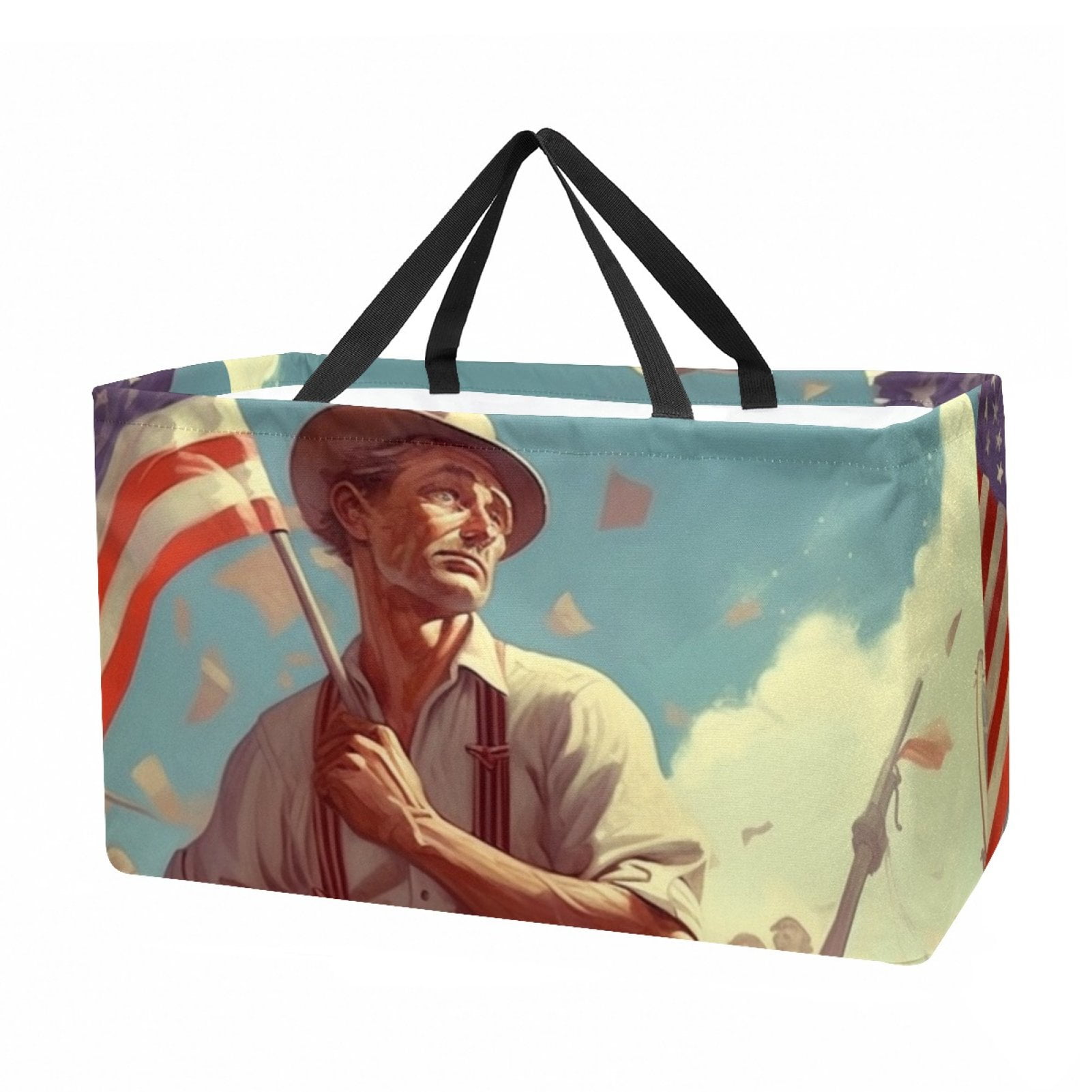 Labour Day Collapsible Oxford Cloth Tote Bag: Reusable, Foldable, and ...