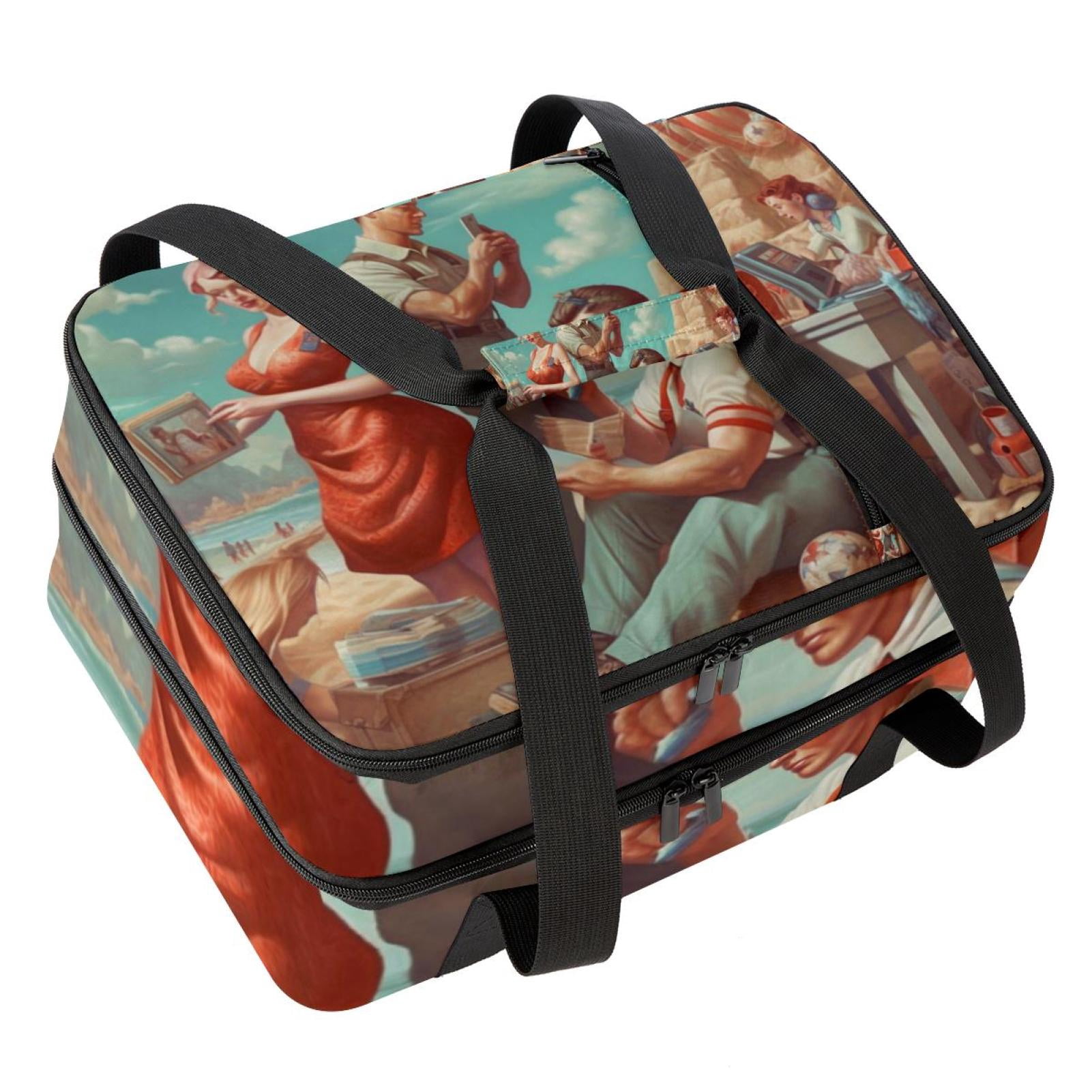 Labour Day Double Layered Insulated and Refrigerated Lunch Bag with Two ...