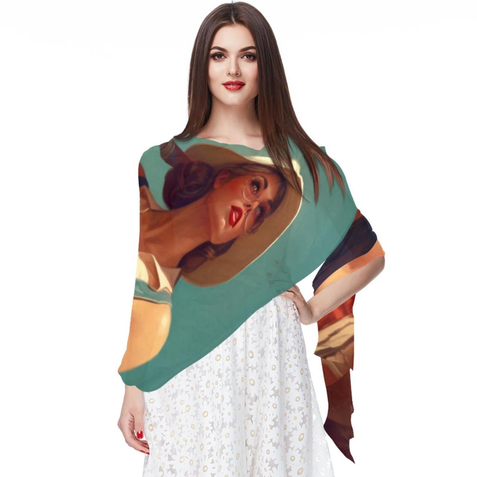 Labour Day Elegant Silk Scarf - Translucent Chiffon Yarn - Lightweight ...