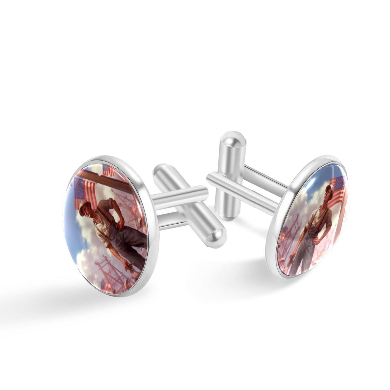 Labour Day Formal Attire Essential: Stainless Steel Men's Cufflinks Set ...
