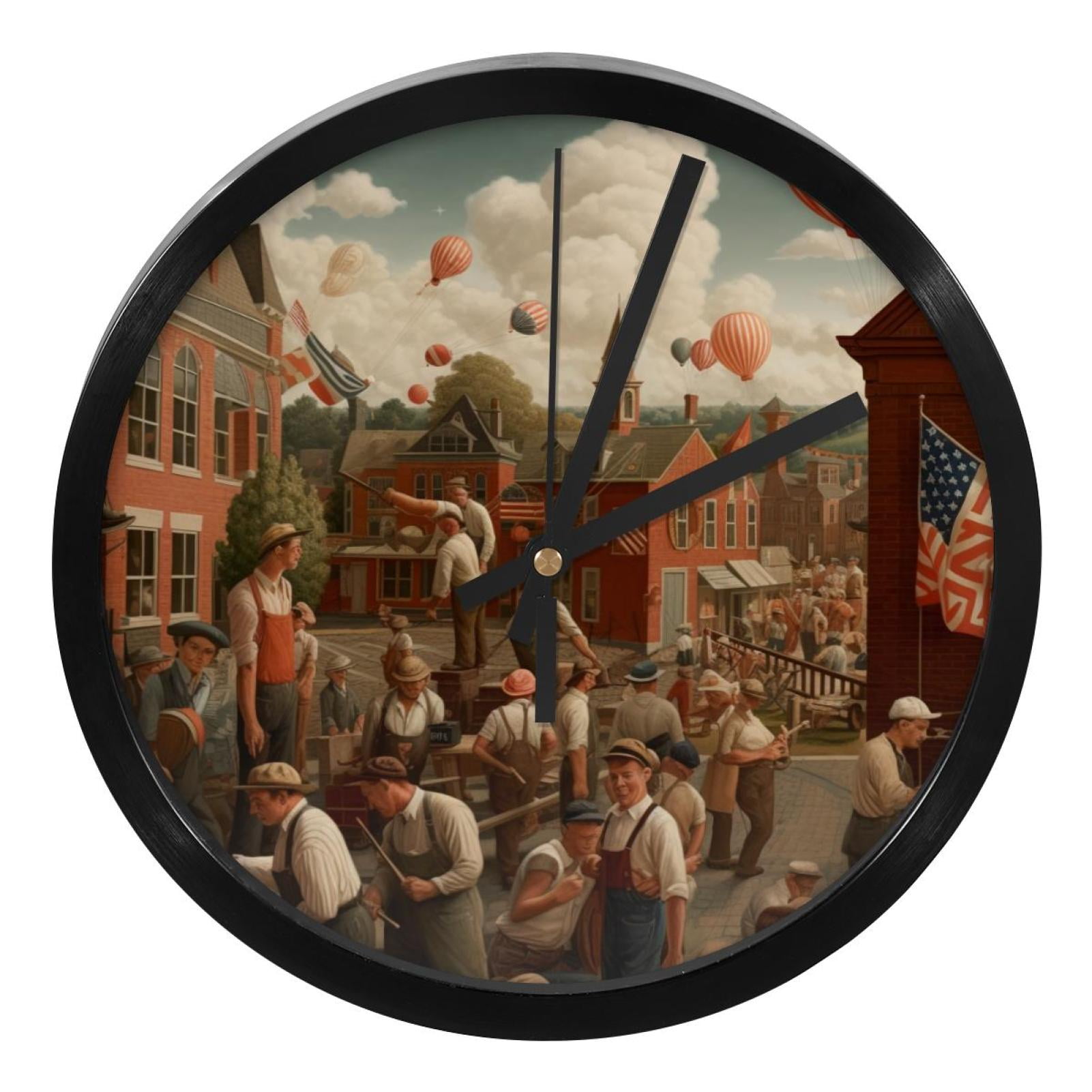Labour Day Precise Quartz Wall Clock for Offices, Classrooms, and ...