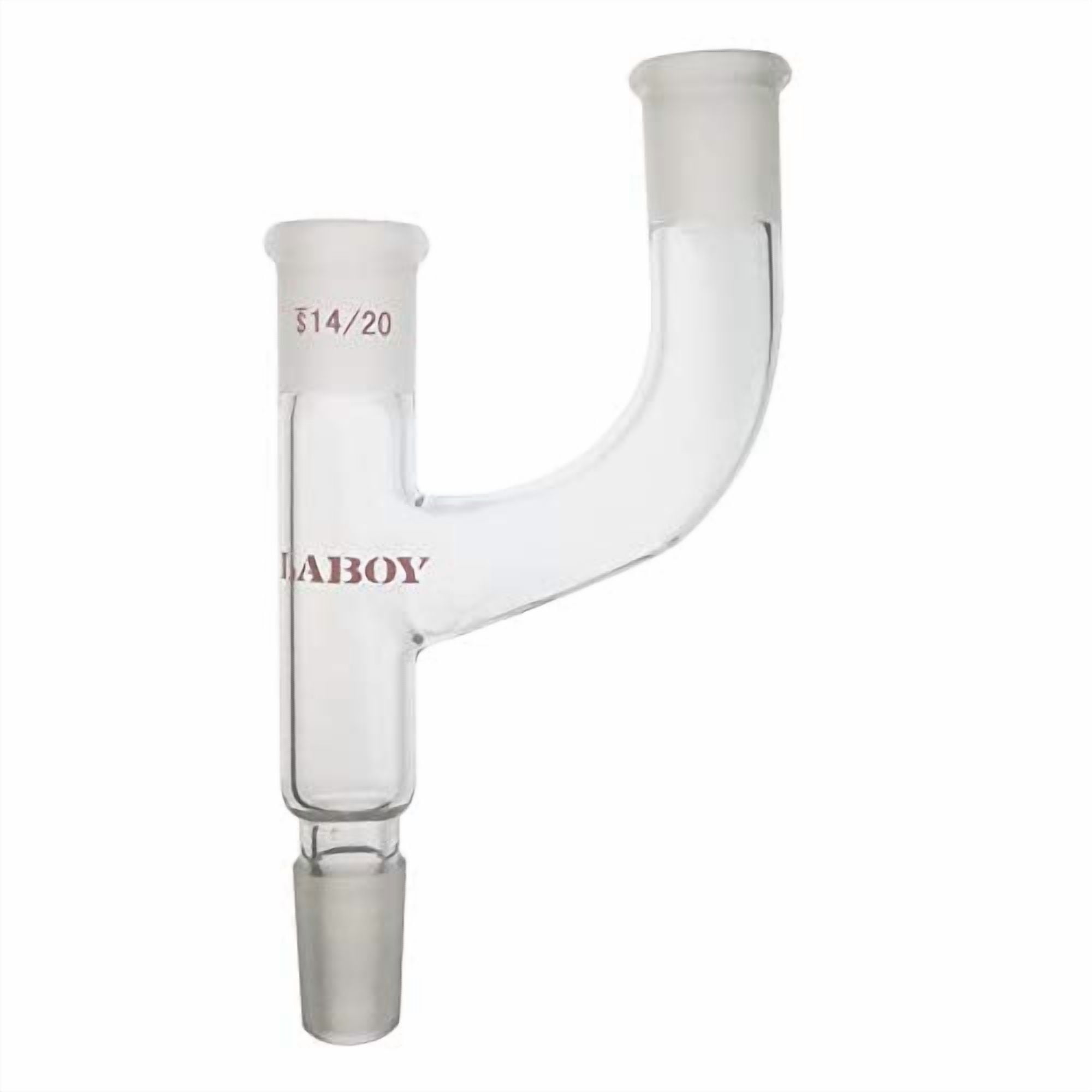 Laboy Glass Three-Way Claisen Connecting Adapter with 14/20 Joints Lab ...