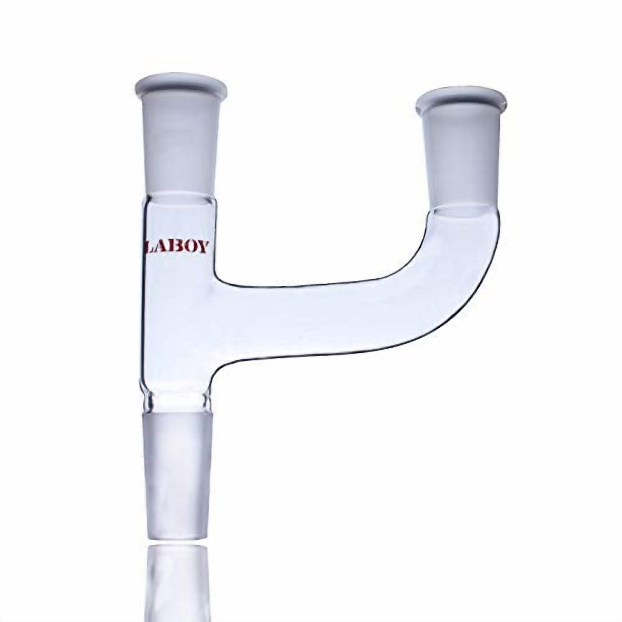 Laboy Glass Three-Way Claisen Connecting Adapter with 29/42 Joints Lab ...