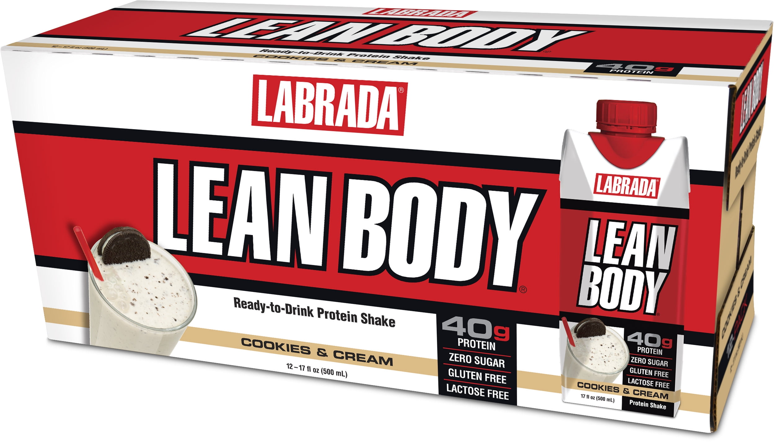 Labrada Lean Body Low Fat Protein Shake, Weight Loss Meal, Cookies ...