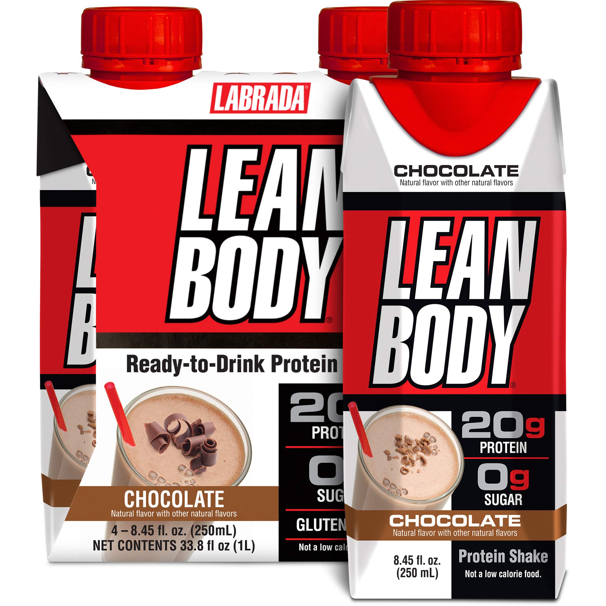 Labrada Lean Body Ready-to-Drink Chocolate Shake, 20g Protein, Whey ...
