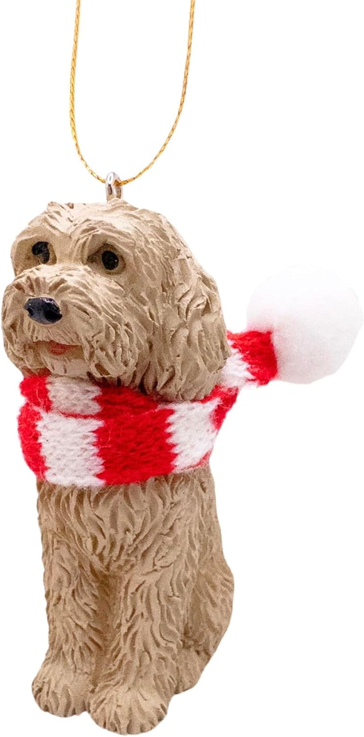 Labradoodle Christmas Ornament