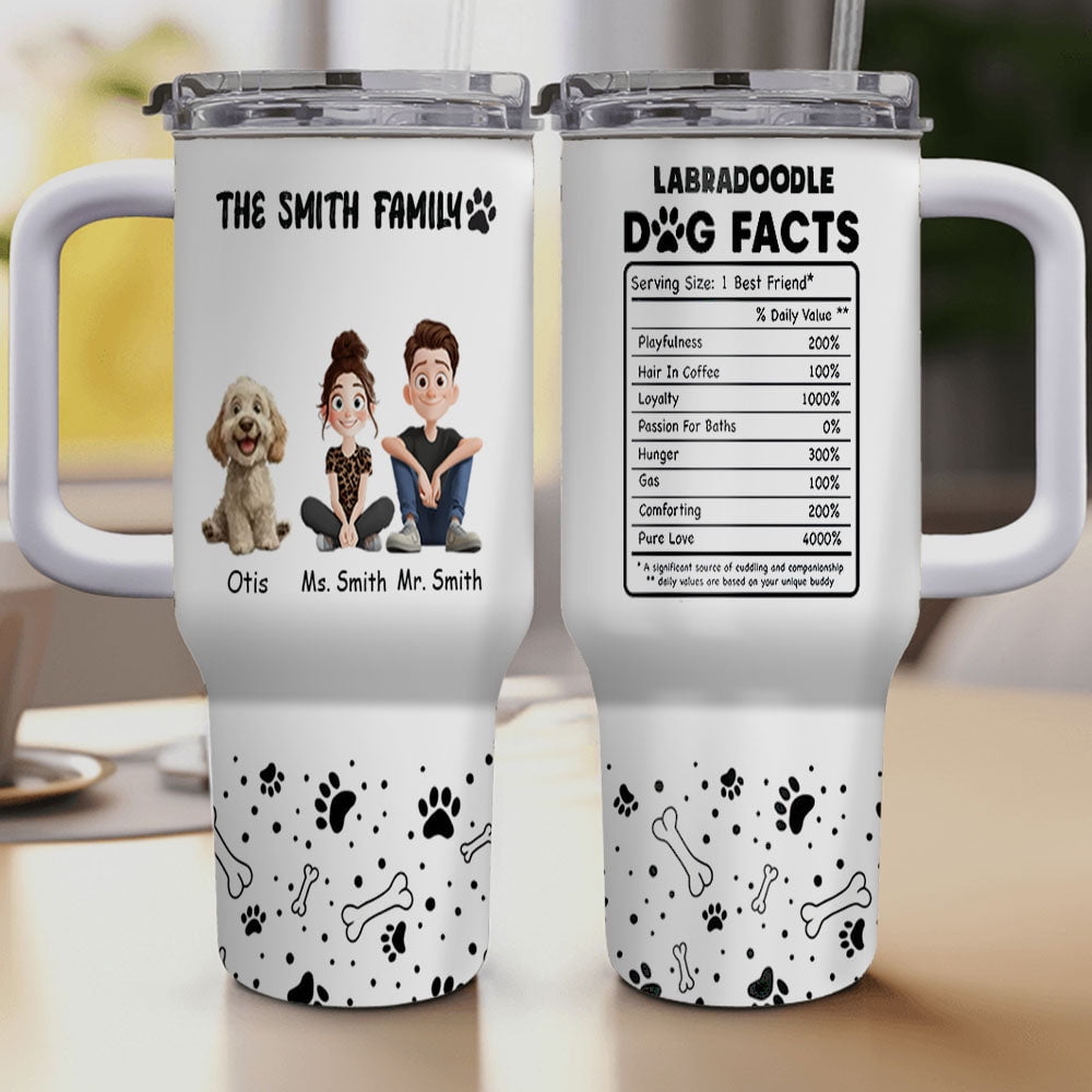 Labradoodle Gifts, 40 Oz Labradoodle Mom Ever Tumbler with Handle ...
