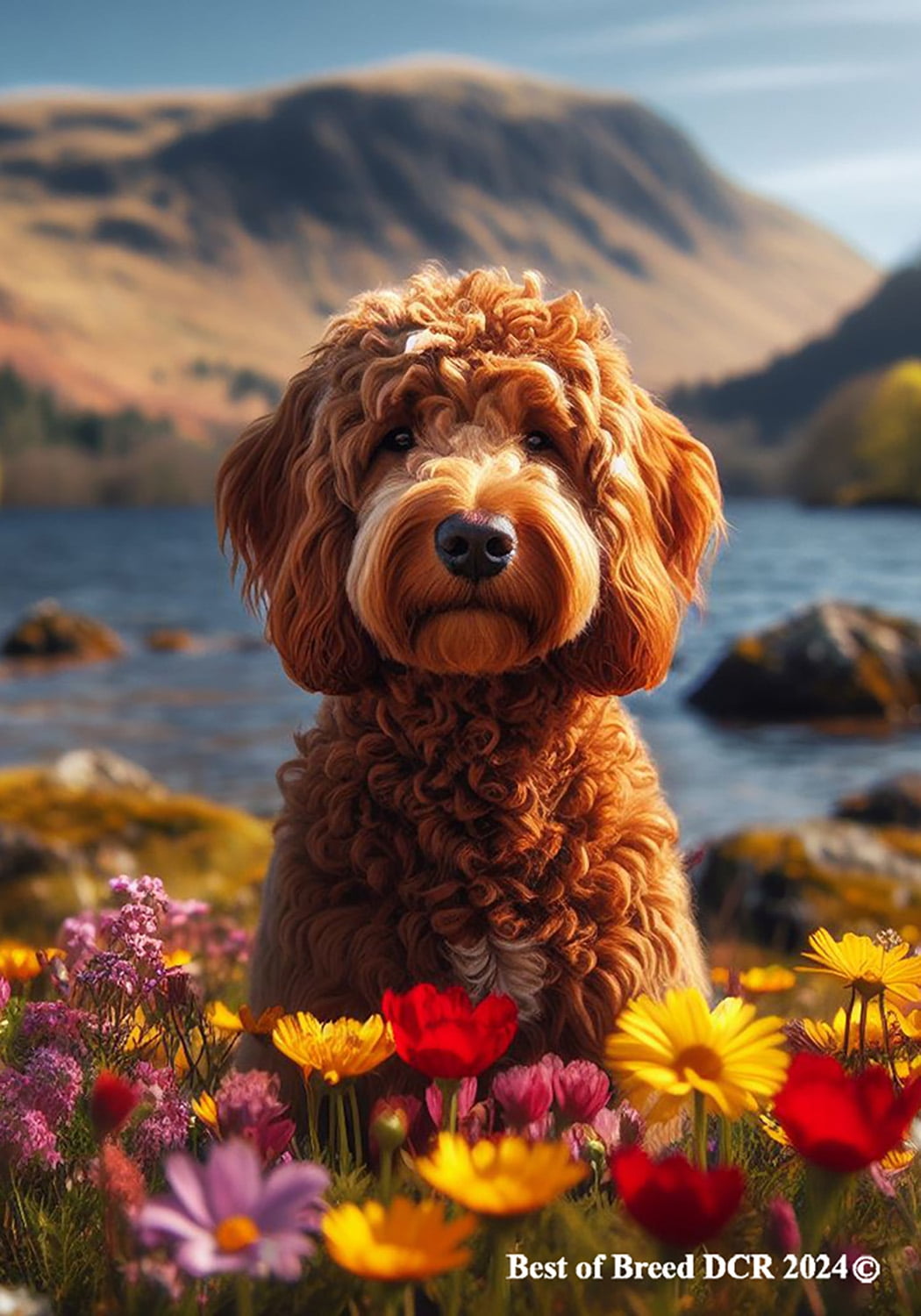 Labradoodle Red - Best of Breed DCR Spring Garden Flag - Walmart.com