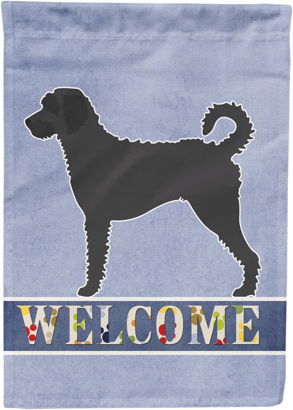 Labradoodle Welcome Garden Flag, Blue Mailbox Flag Decorative Yard Flag ...