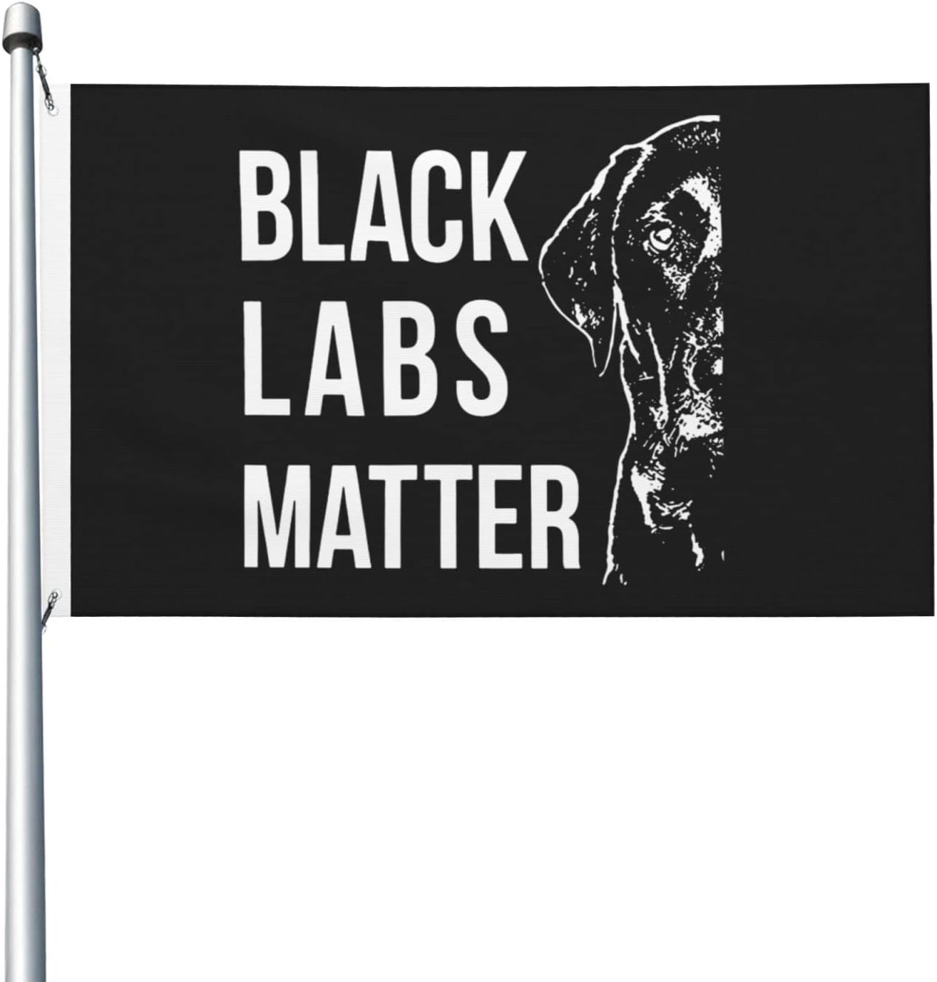 Labrador Black Labs Matter Flags 3x5 Ft Double Sided Flag Decoration ...