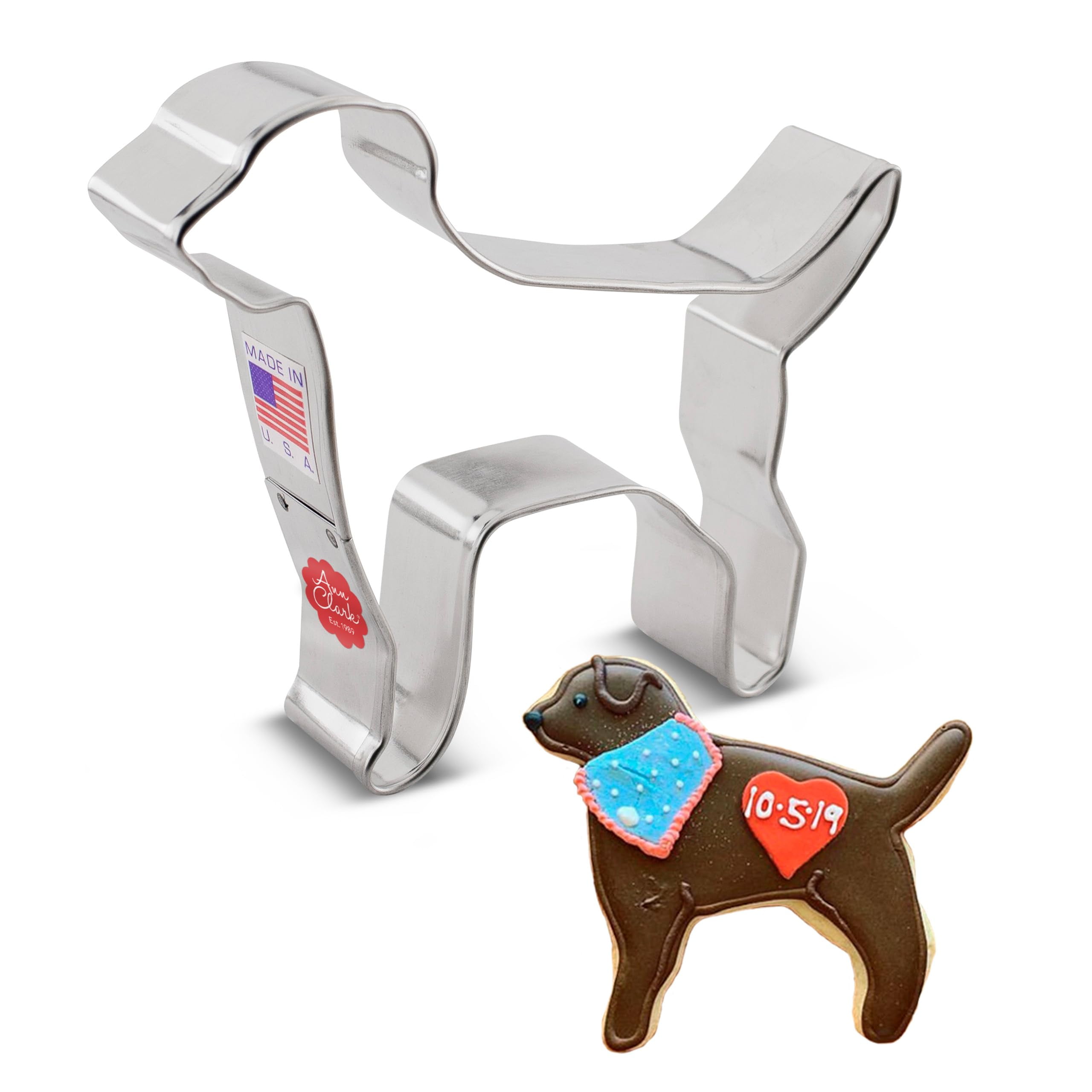 Labrador Dog Cookie Cutter 4.4" Made in USA by Ann Clark - Walmart.com