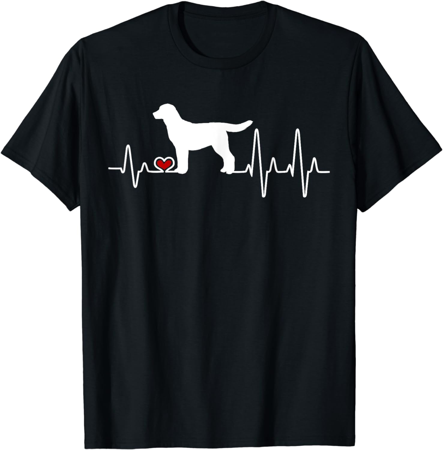 Labrador Dog Heartbeat Pulse T-Shirt - Walmart.com