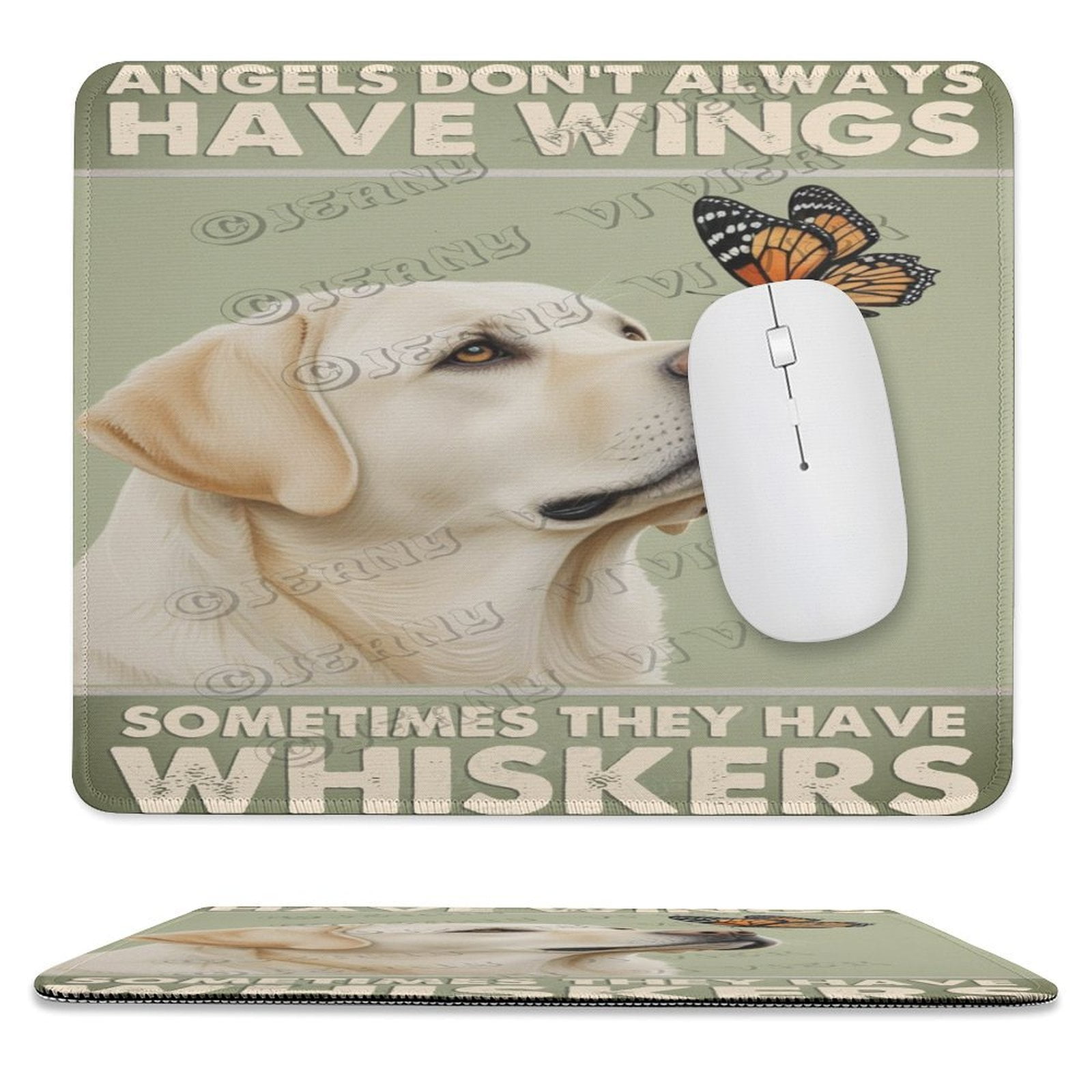 Labrador Dog Mouse Pad, Cute Dog Mouse Pad Design, Mouse Mat Non-Slip ...