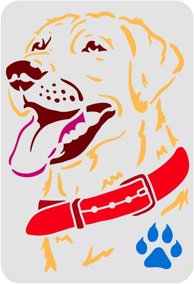 Labrador Dog Stencil 11.7x8.3 inch Labrador Retriever Dog Stencils for ...