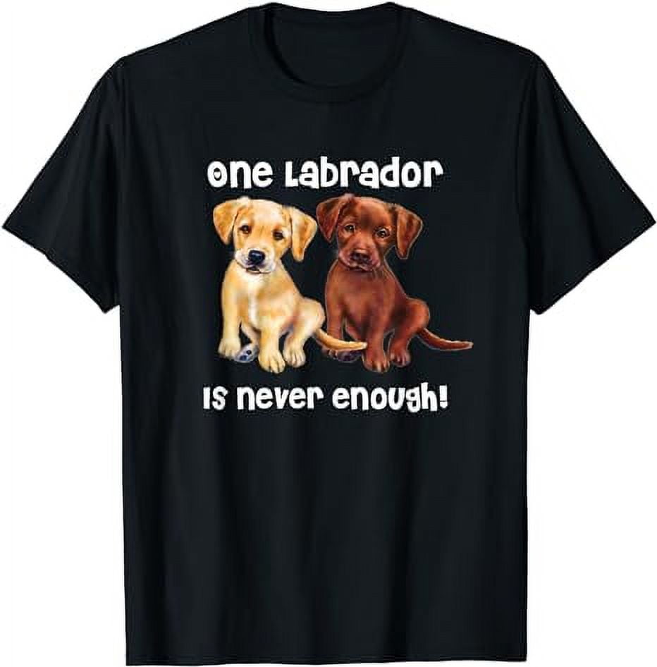 Labrador Dog funny TShirt Gift yellow chocolate brown lab - Walmart.com