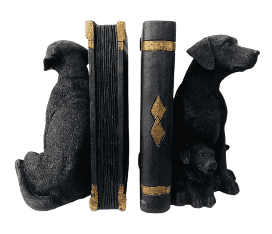 Labrador Dogs Decorative Bookends, Unique to Hold Books Heavy Duty for ...