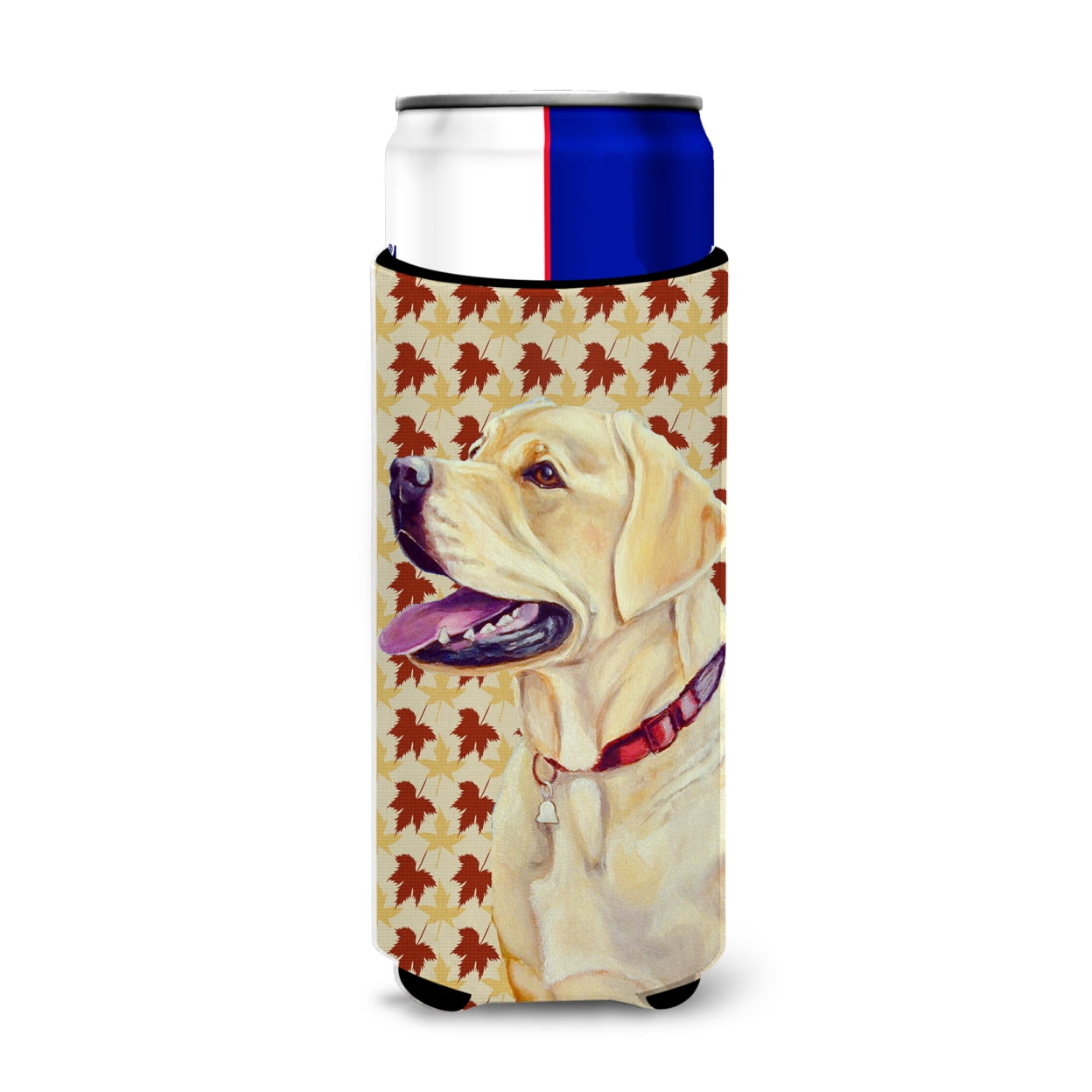Labrador Fall Leaves Portrait Ultra Hugger for slim cans - Walmart.com