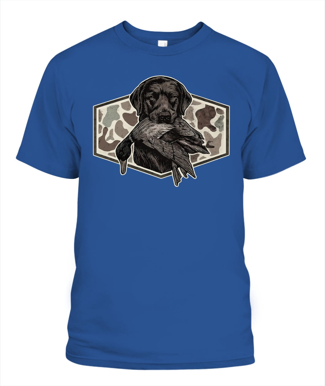 Labrador Hunting Dog With Duck Hello Camo Hunting Season Shirt ...