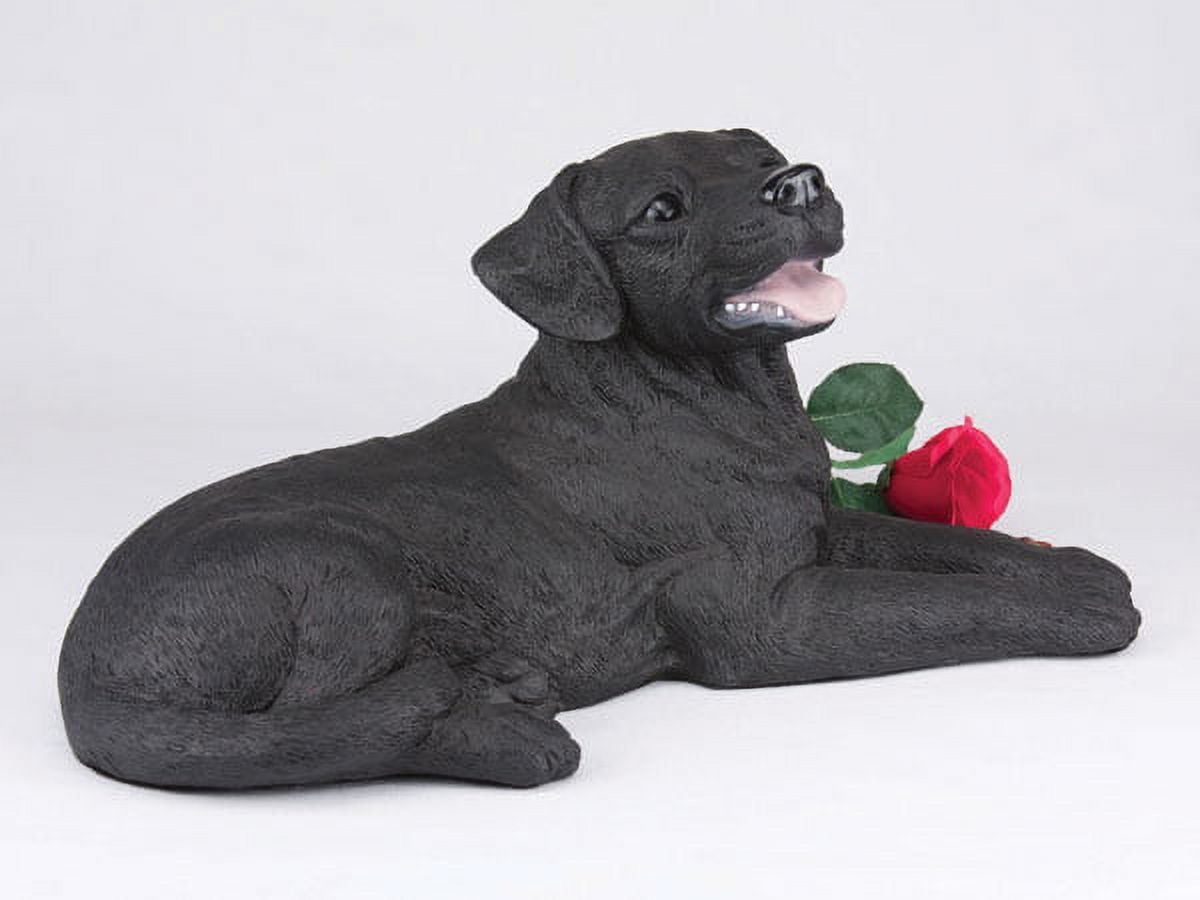 Labrador Retriever Black Cremation Pet Urn for a Dog Memorial in ...
