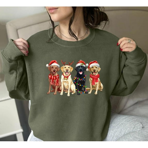 Labrador Retriever Christmas Sweatshirt, Dog Christmas Shirt, Labrador ...