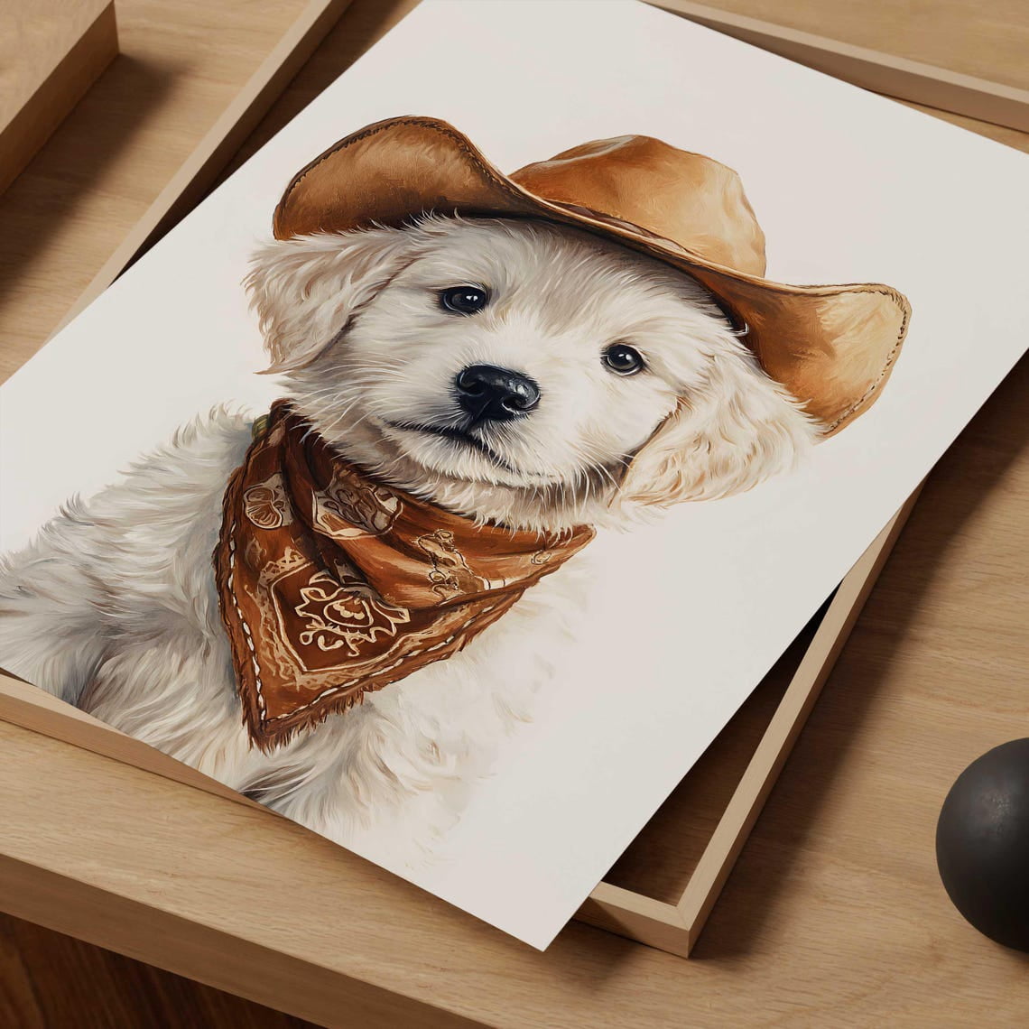 Labrador Retriever Cowboy Print, Puppy Nursery Art, Dog Nursery Wall ...