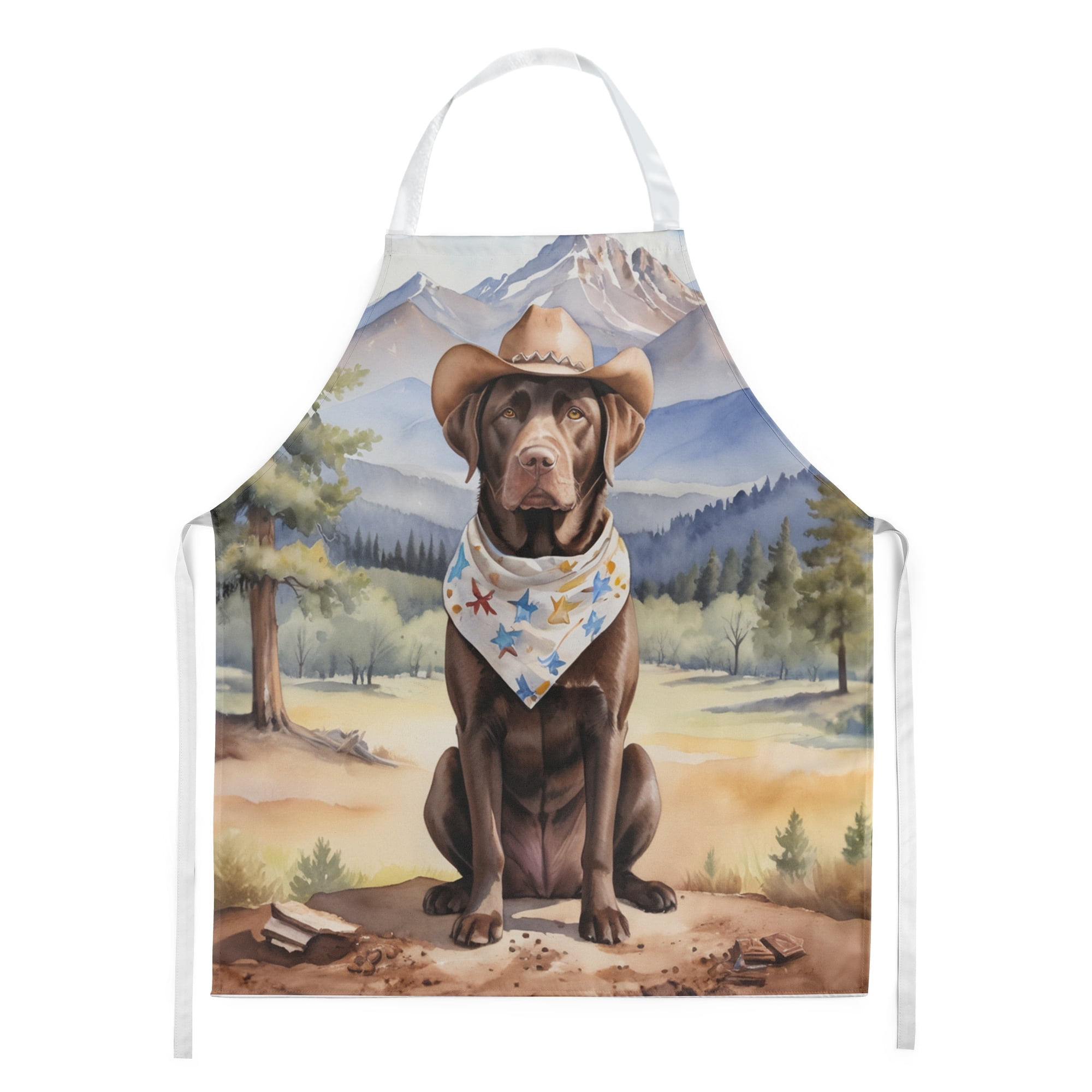 Labrador Retriever Cowboy Welcome Apron 27 in x 30 in - Walmart.com