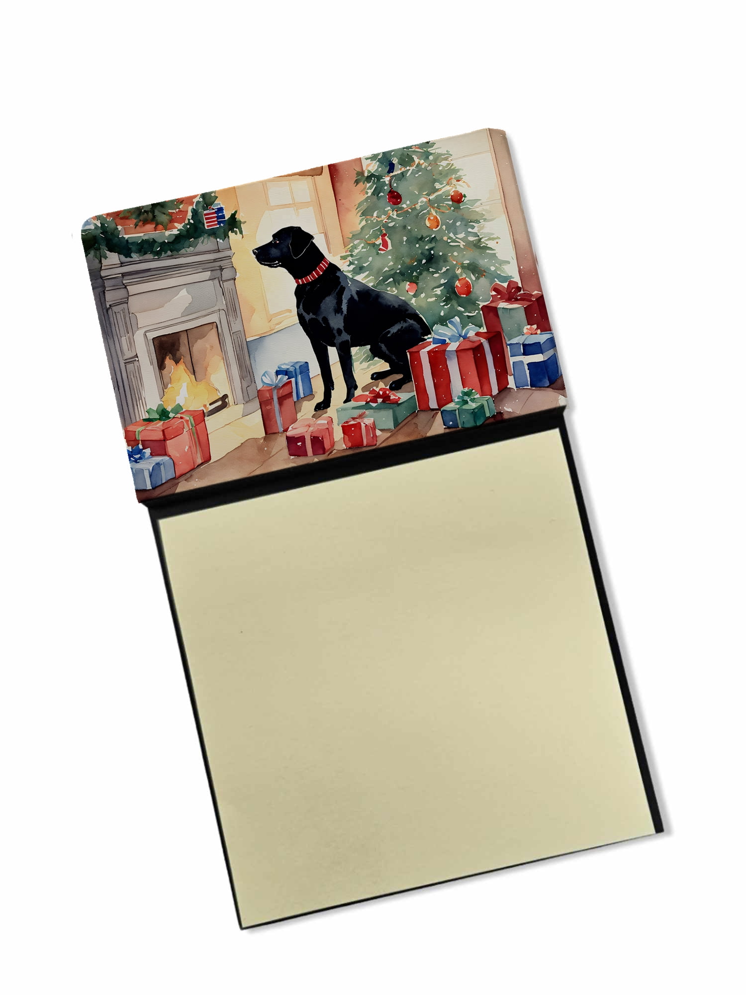 Labrador Retriever Cozy Christmas Sticky Note Holder 3.25 in x 5.25 in ...
