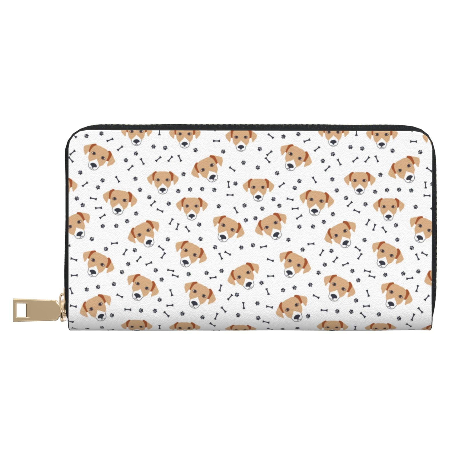 Labrador Retriever Dog Bone Wallet Women, Leather Bifold Multi Card ...