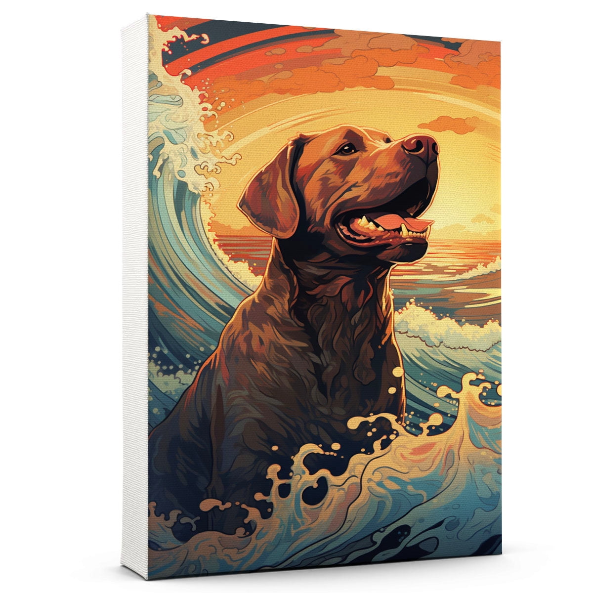 Labrador Retriever Dog Canvas for Classroom, Home Decor, Fine Art ...
