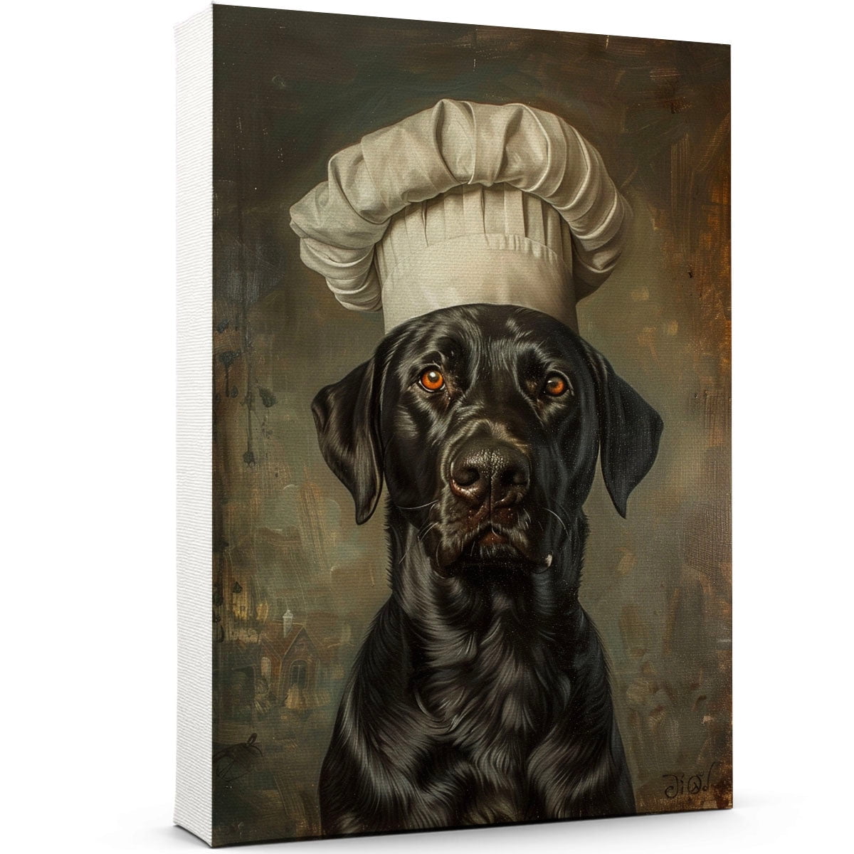 Labrador Retriever Dog Chef Poster, Labrador Retriever Dog Cooking Food ...