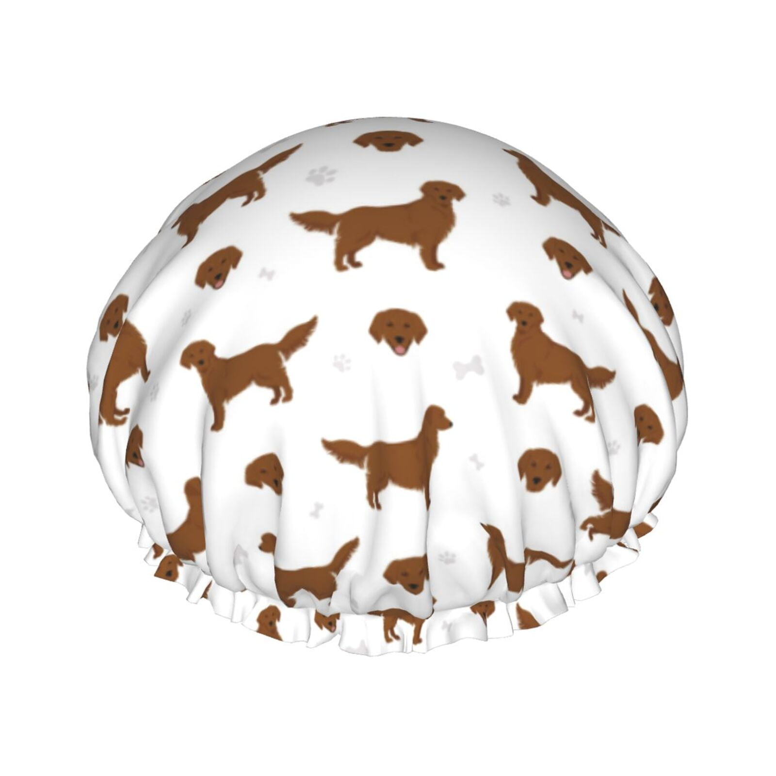 Labrador Retriever Dog Chocolate Shower Cap, Reusable Bath Hair Hat for ...