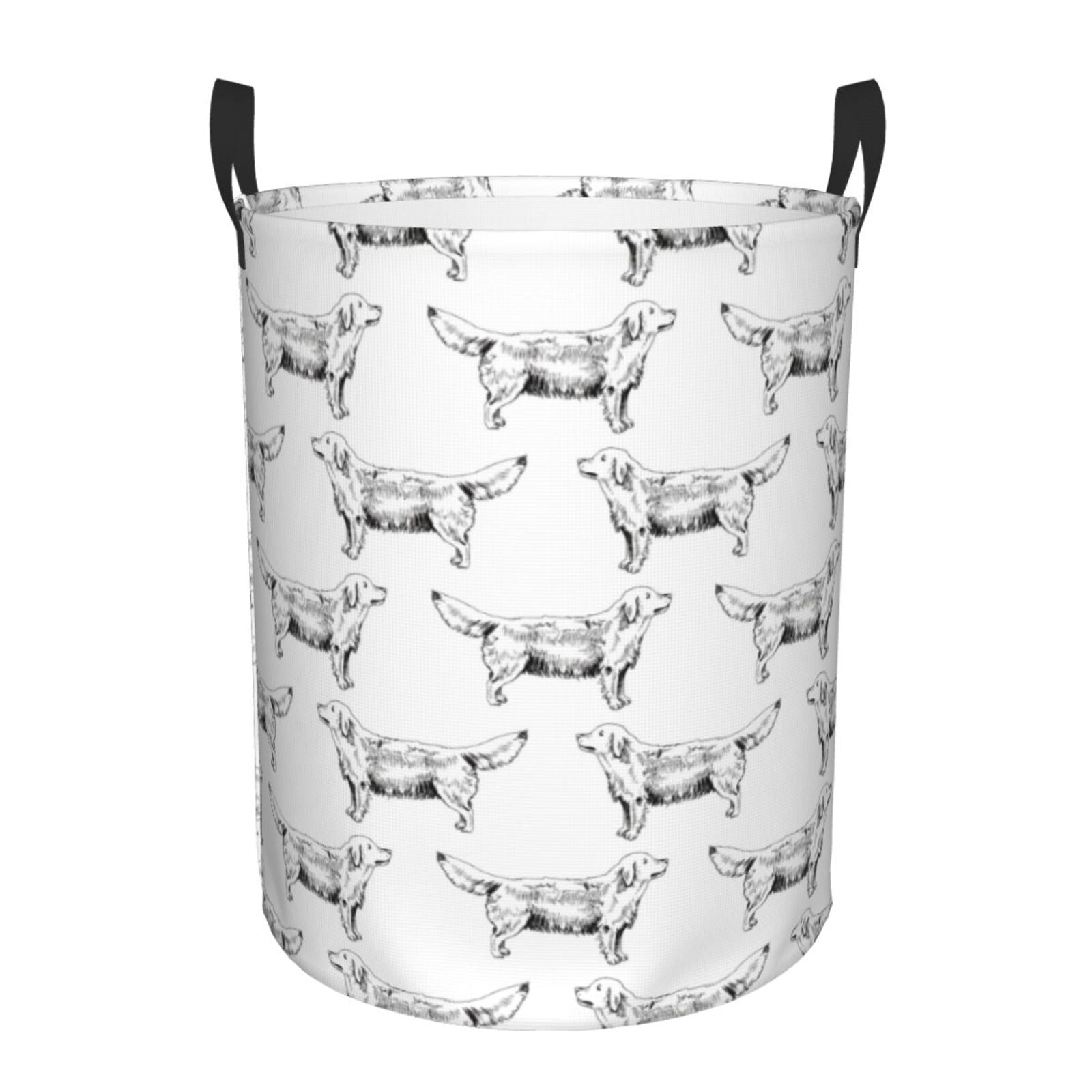 Labrador Retriever Dog No.1002 Round Laundry Basket, Laundry Hamper ...