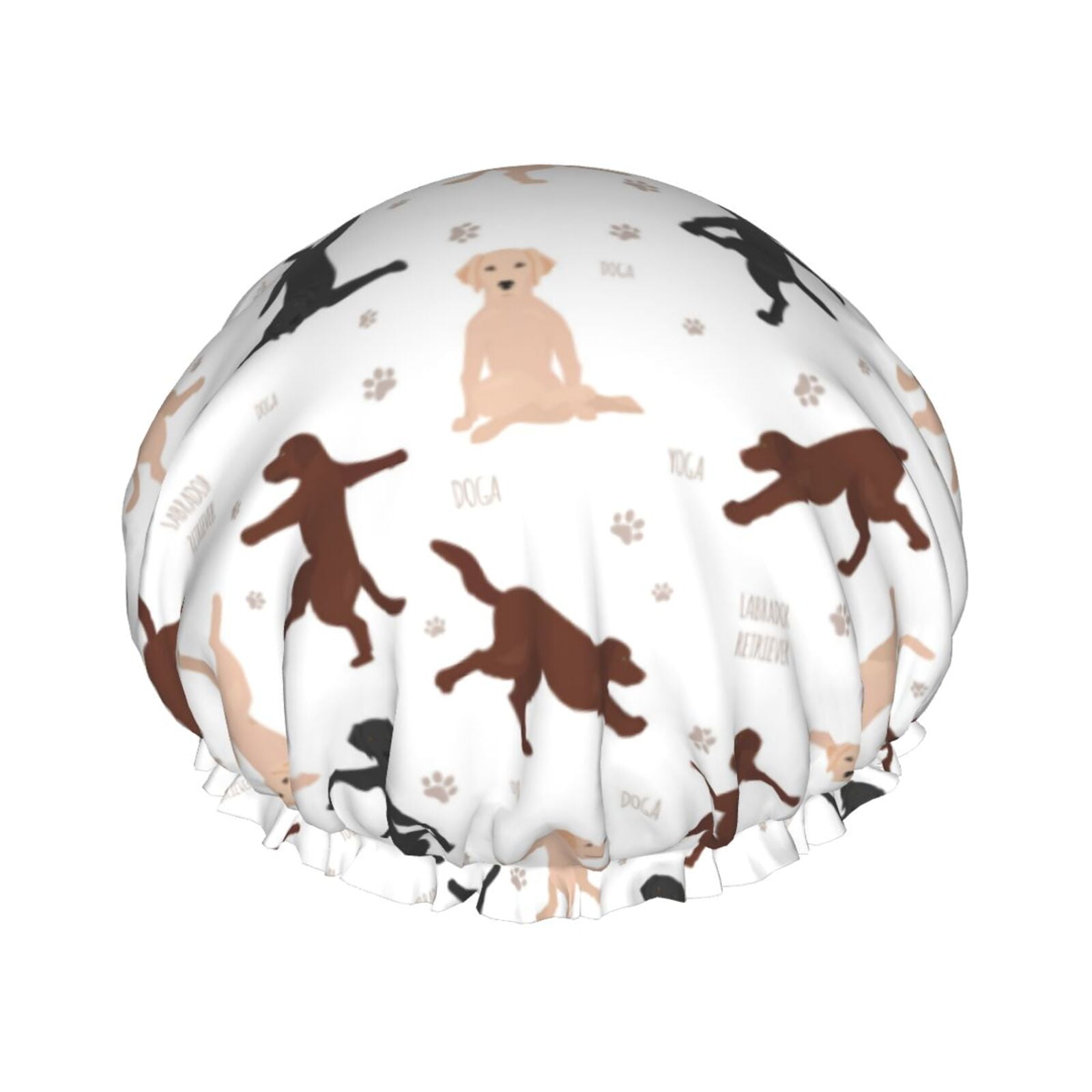 Labrador Retriever Dog No.1006 Double Layers Shower Cap, Reusable ...