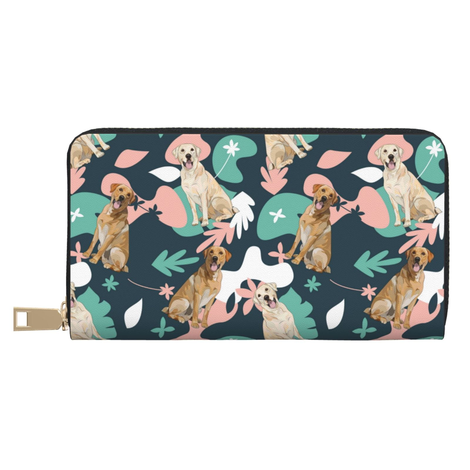 Labrador Retriever Dog No.1014 Wallet Women, Leather Bifold Multi Card ...