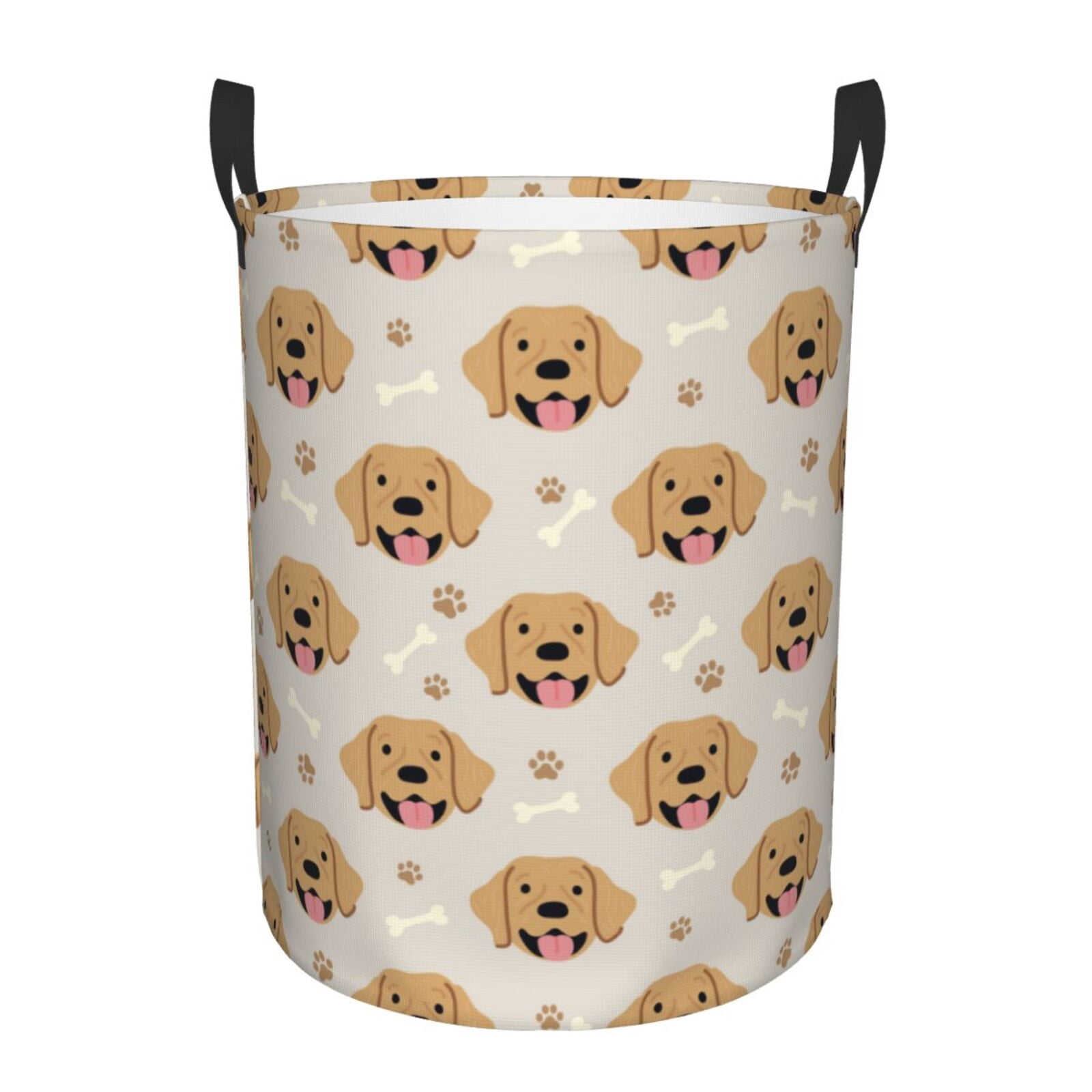Labrador Retriever Dog No.1017 Round Laundry Basket, Laundry Hamper ...