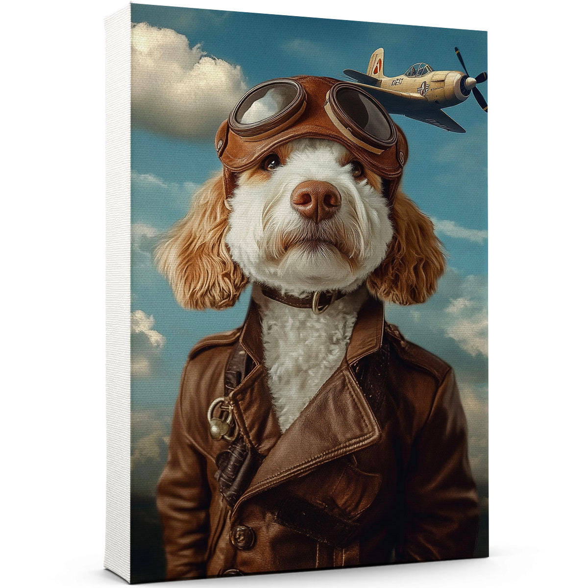 Labrador Retriever Dog Pilot Wall Art, Pet Art, Funny Dog Poster 8x12in ...