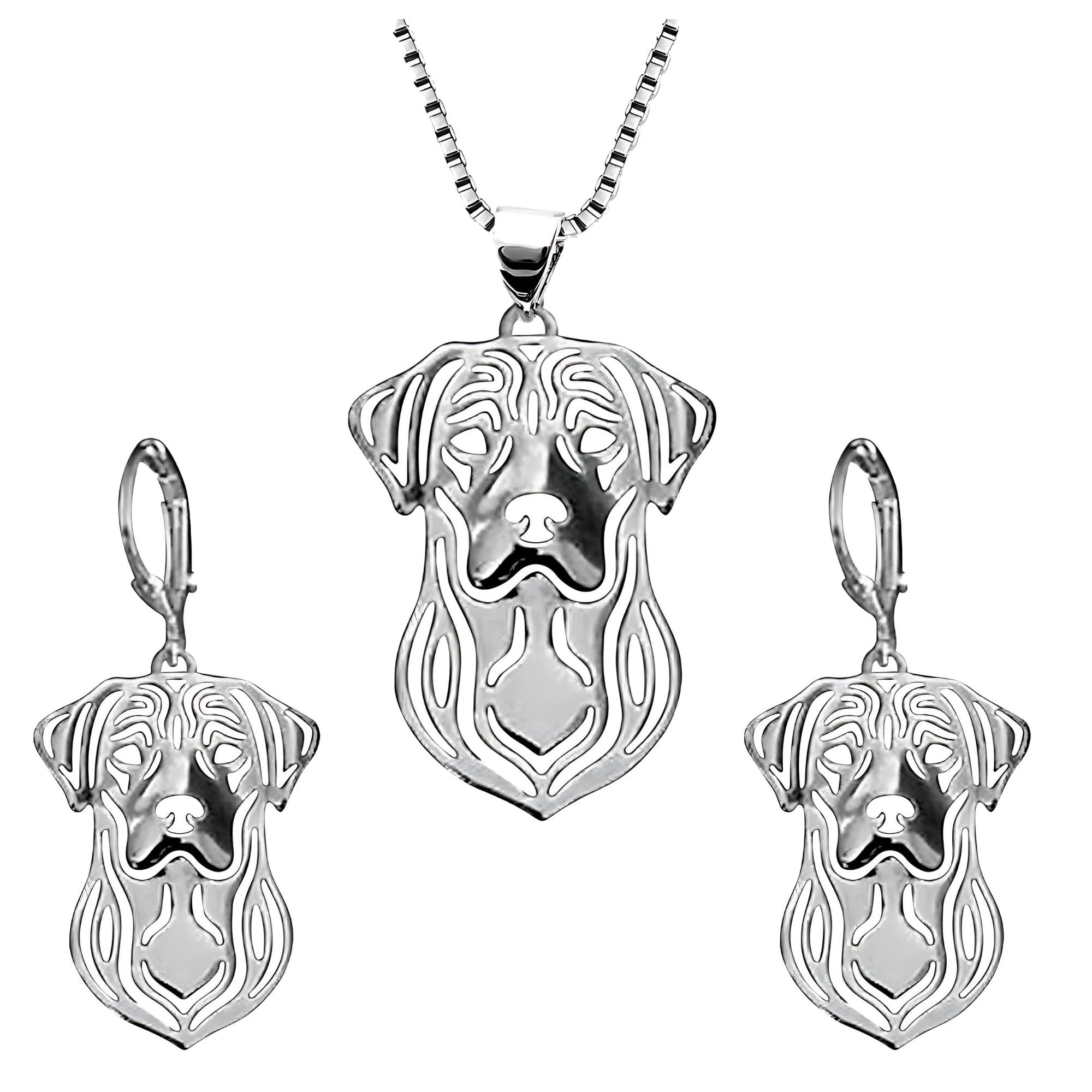 Labrador Retriever Lab Dog Necklace Sterling Silver Womens Ginger Lyne ...