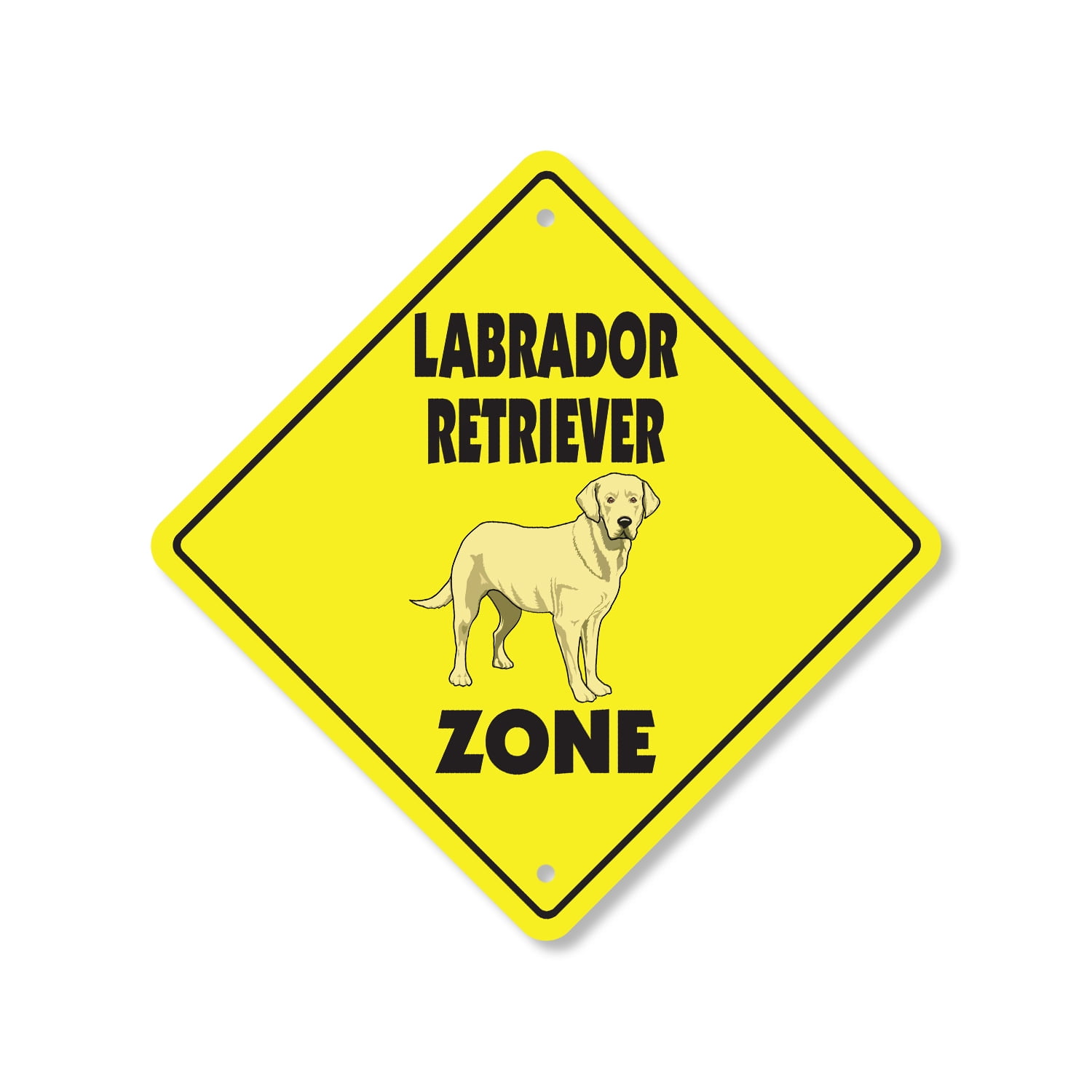 Labrador Retriever Plastic Crossing Sign - 12 Inch X 12 Inch Xing Sign ...