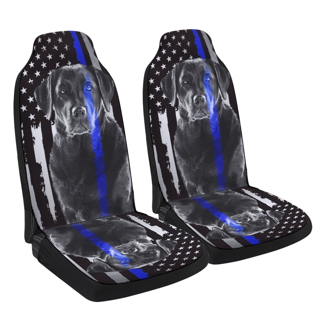 Labrador Retriever Police Dog K9 Seat Covers Cars, Car Truck SUV 2 Piec ...