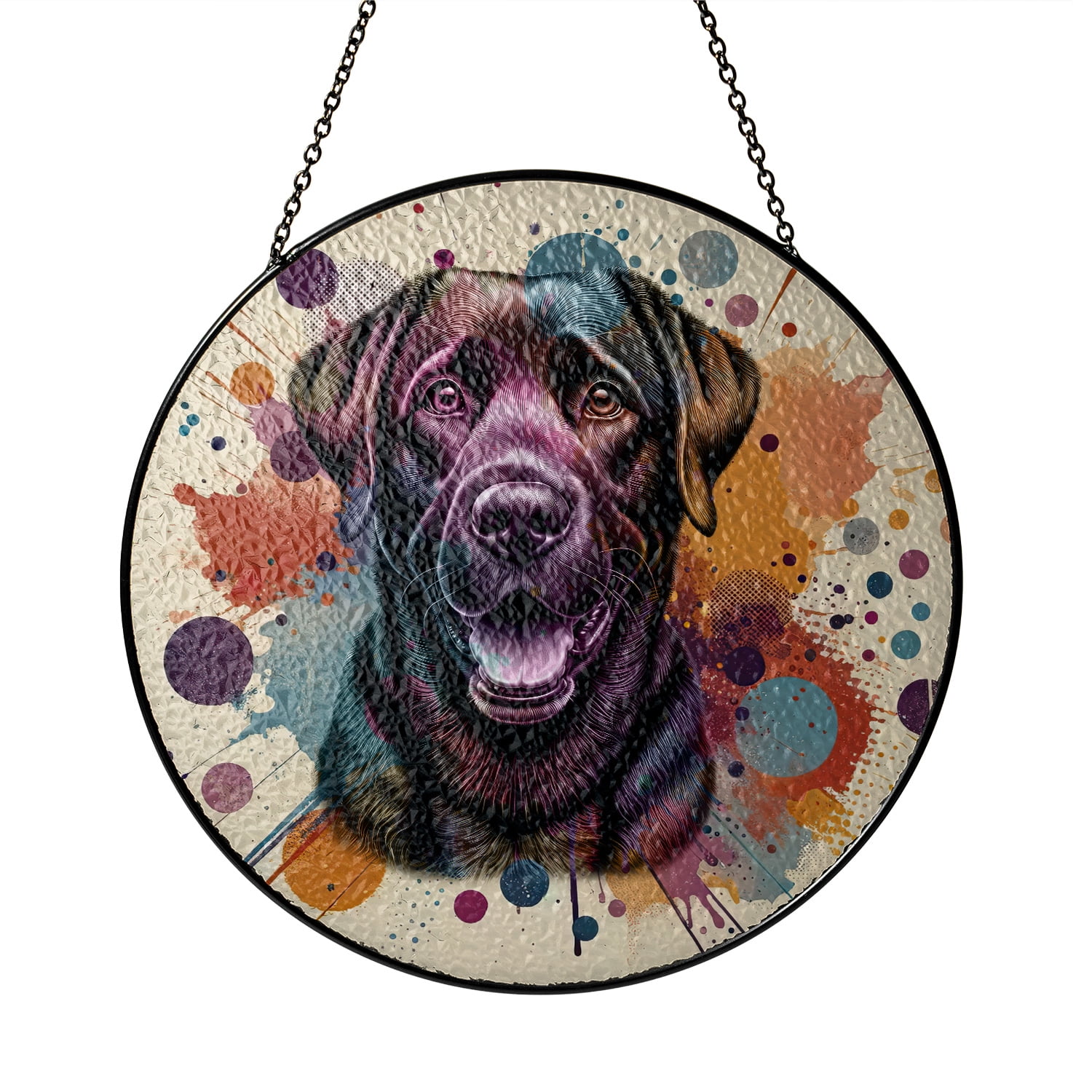 Labrador Retriever Portrait Watercolor Vintage Retro Styles Stained ...