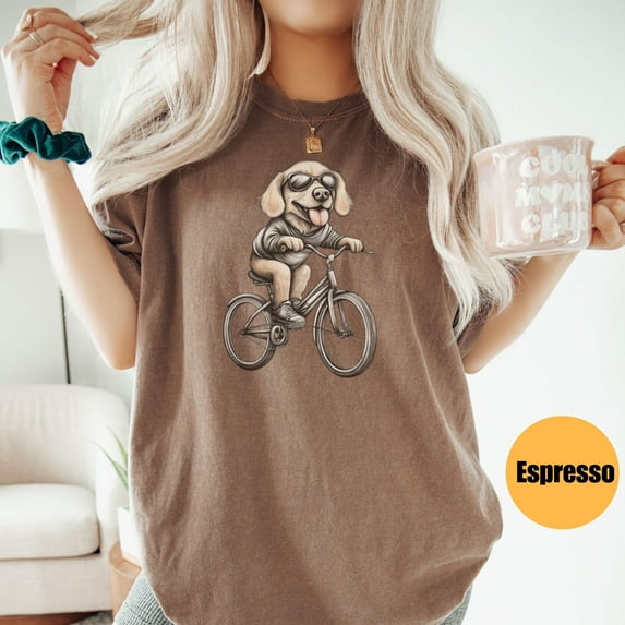 Labrador Retriever Shirt, Labrador Retriever Riding Bike Shirt, Cute ...