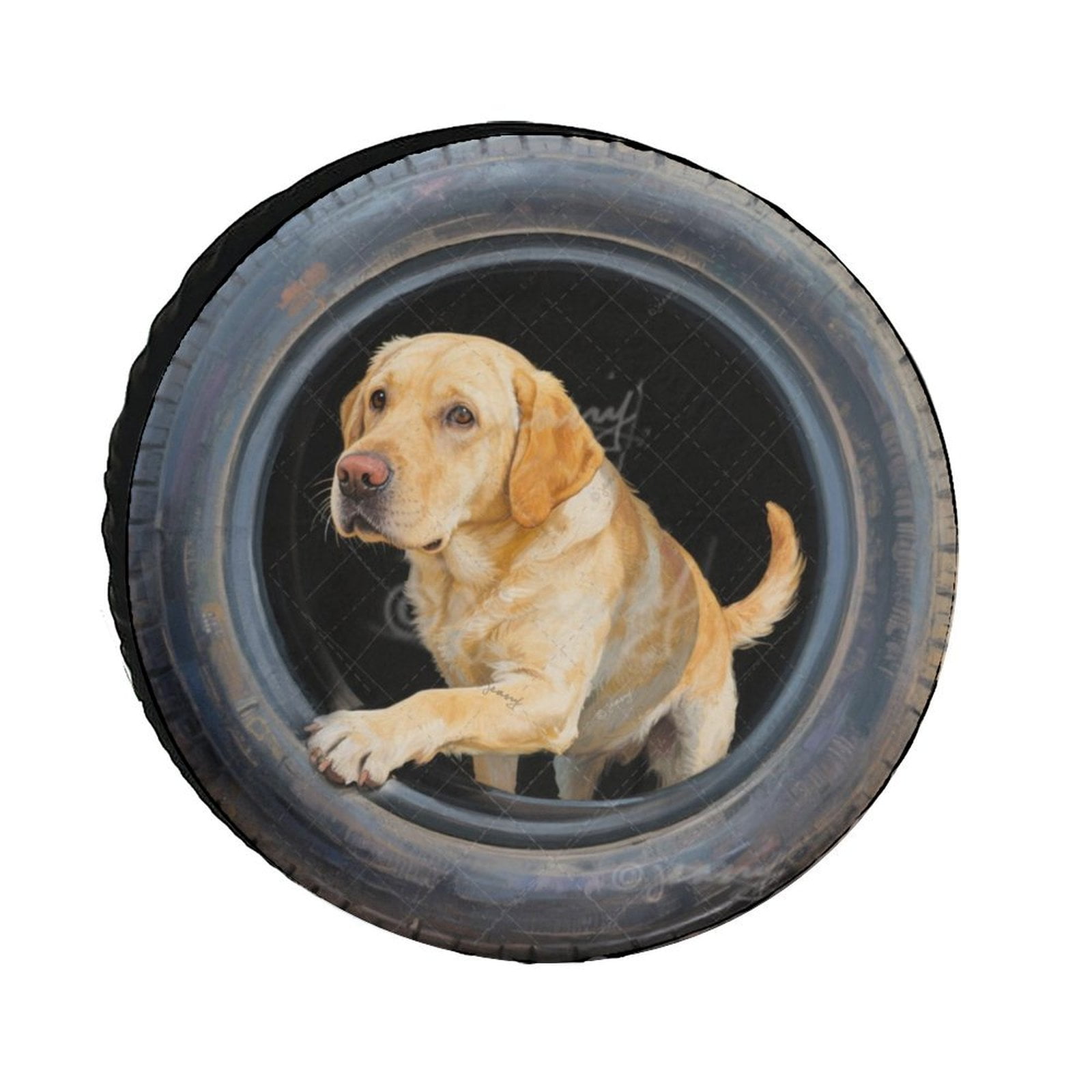 Labrador Retriever Spare Tire Cover - 34 Inch Universal Wheel Protector ...