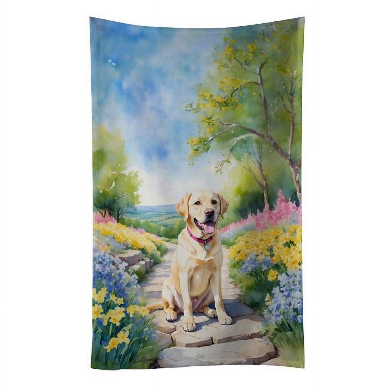 Labrador Retriever Spring Path Kitchen Towel - Walmart.com