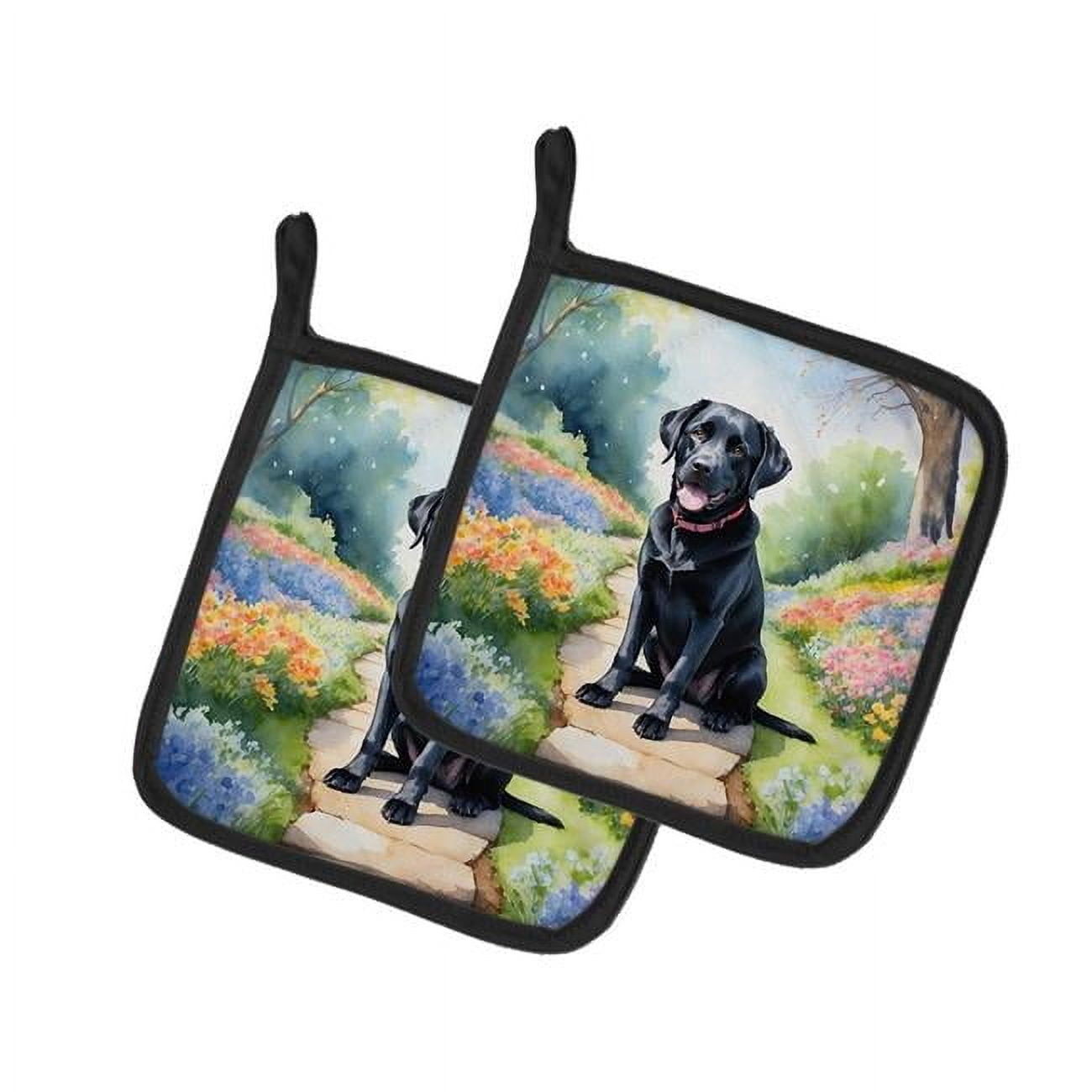 Labrador Retriever Spring Path Pair of Pot Holders - Walmart.com