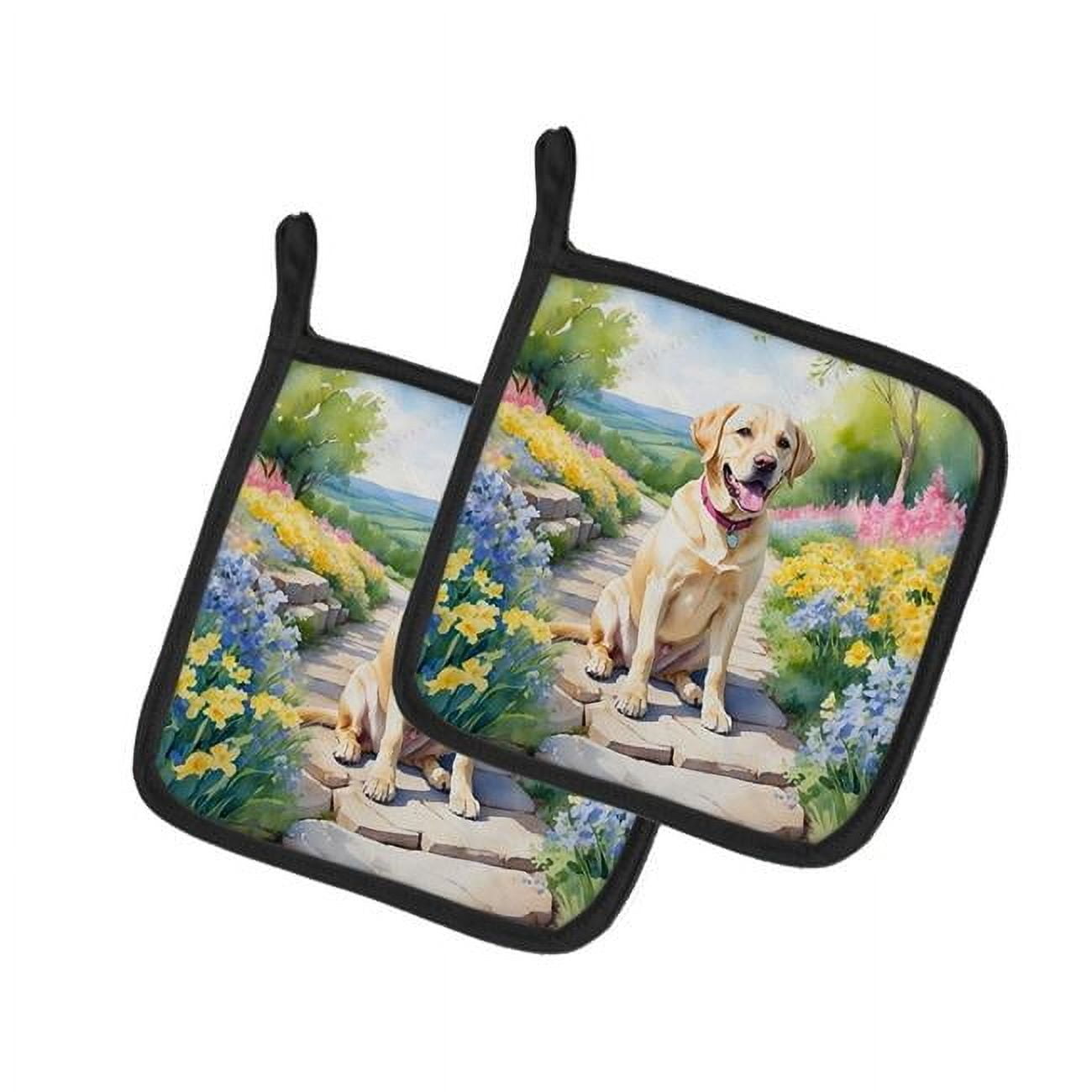 Labrador Retriever Spring Path Pair of Pot Holders - Walmart.com