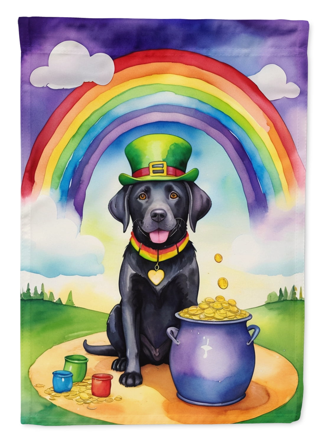 Labrador Retriever St Patrick's Day House Flag 28 in x 40 in - Walmart.com