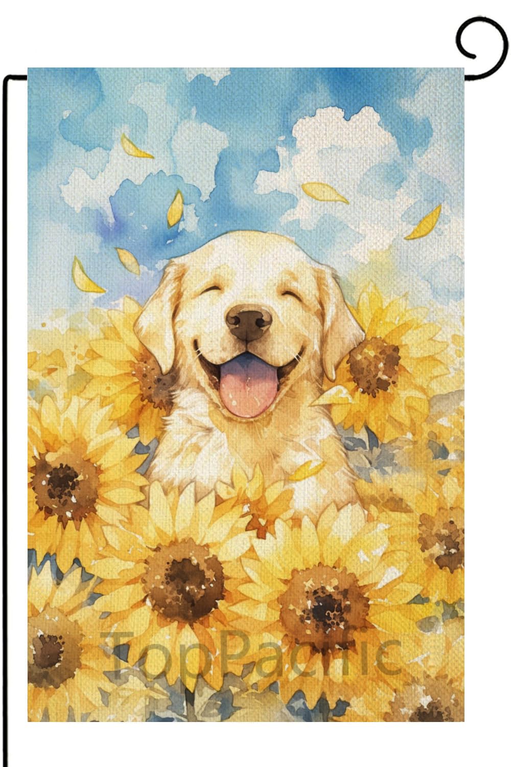 Labrador Retriever with Sunflowers Flowers Garden Flag, Welcome Summer ...