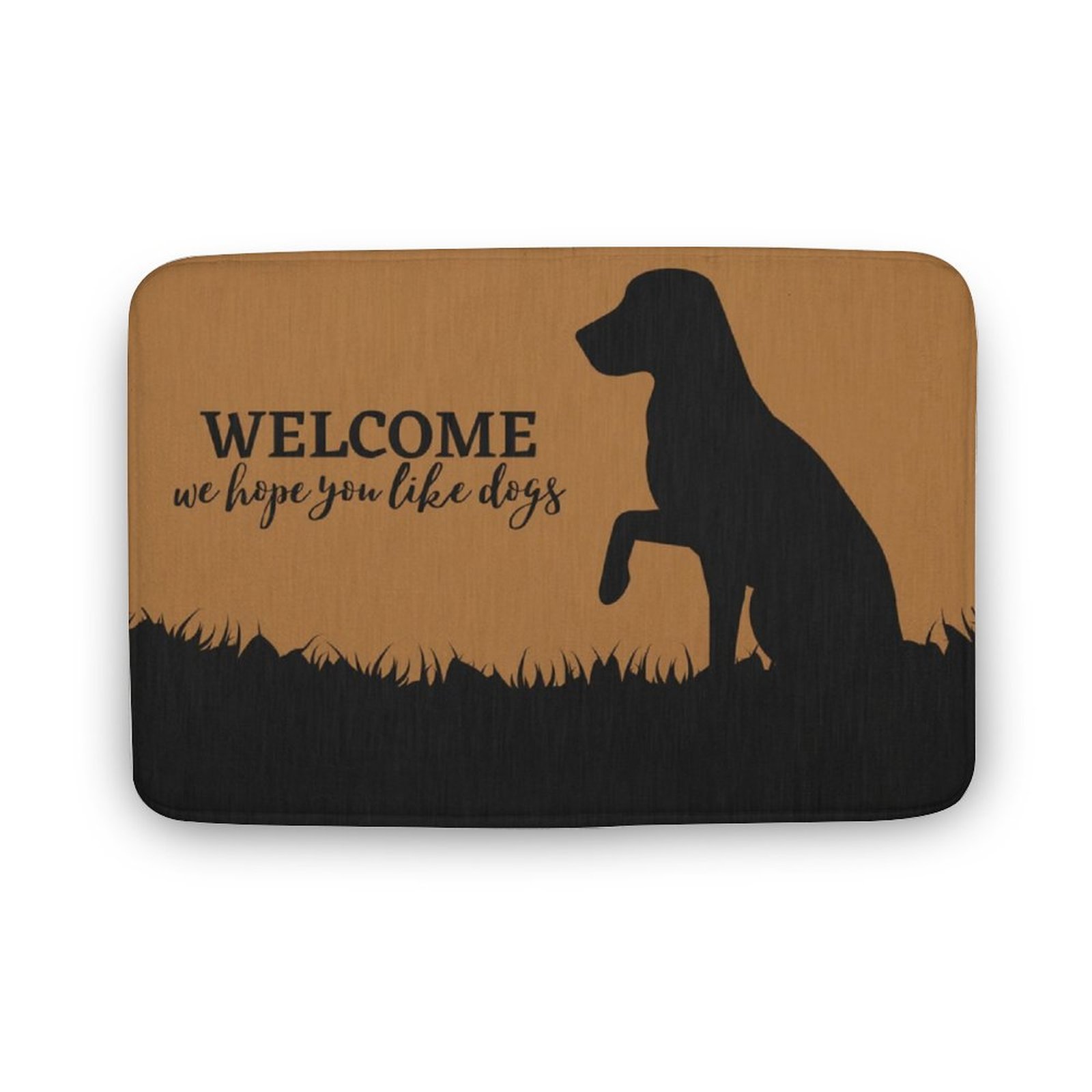 Labrador Retriever Welcome, We Hope You Like Dogs Outdoor Rug, Funny ...