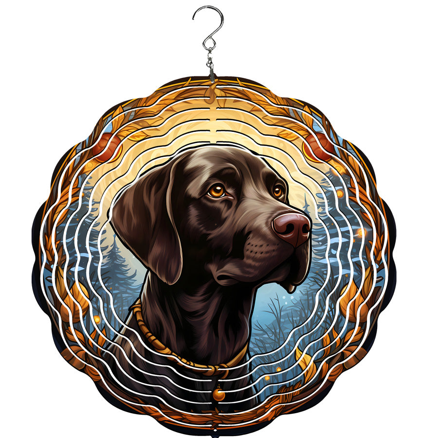 Labrador Retriever Wind Spinner, Garden Décor, Yard Décor, Porch Décor ...