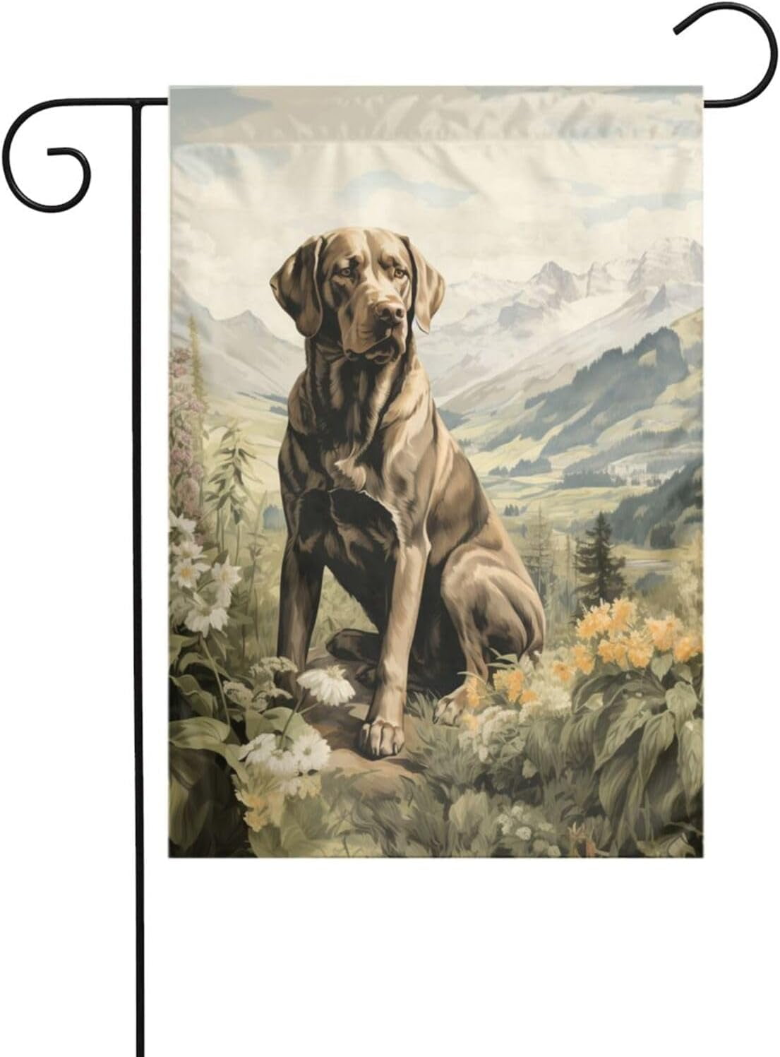 Labrador Retriever art Garden Flags Double Sided,Garden Flags for All ...